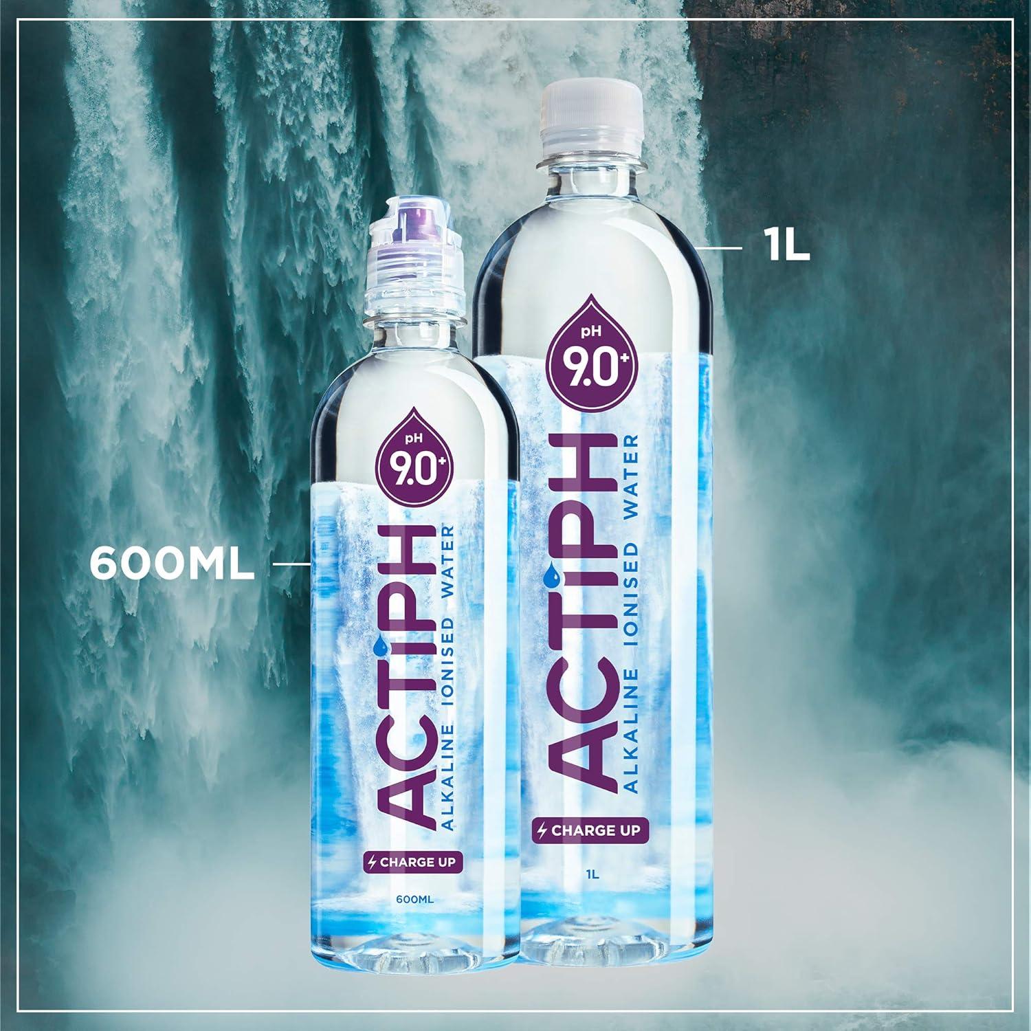 Alkalic Ionized Spring Water pH 9+ | Electrolyte Cleaned | 6 x 600 ml ...