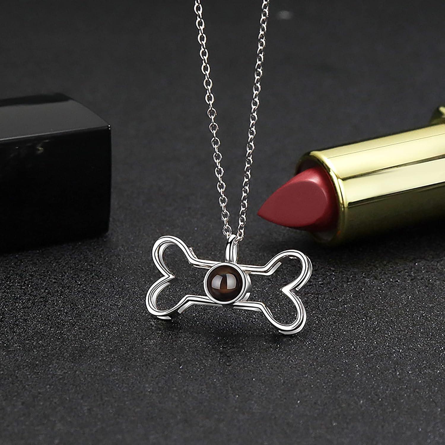 Personalized Dog Paw Print Necklace | 925 Sterling Silver Photo Chain ...