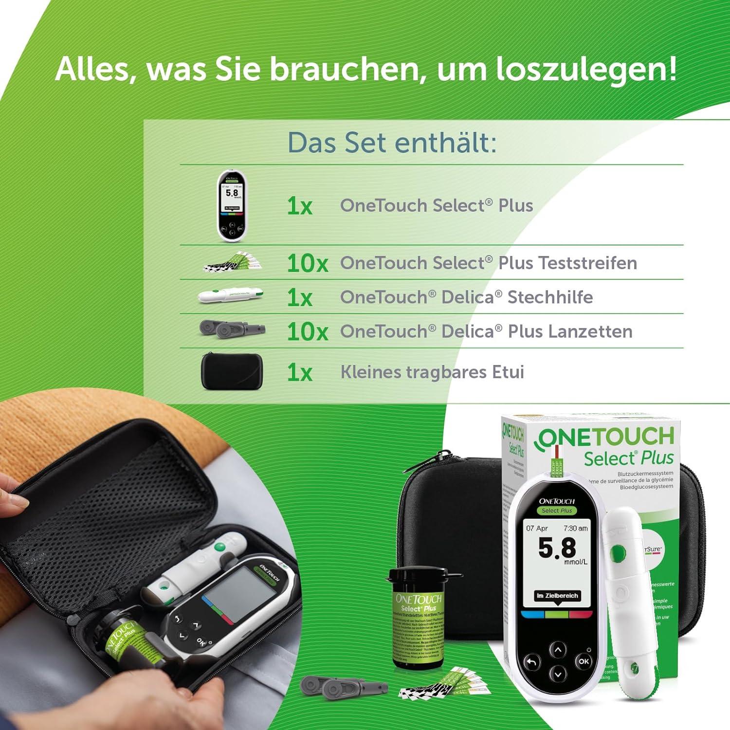 OneTouch Select Plus Blood Glucose Meter I Set for blood glucose ...