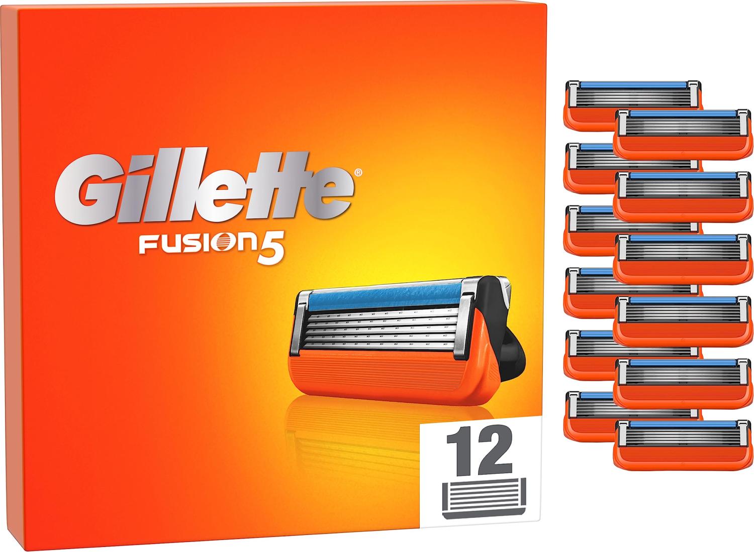 Buy Gillette Fusion5 Razor Blades - 12 Pack for Smooth Shaving ...