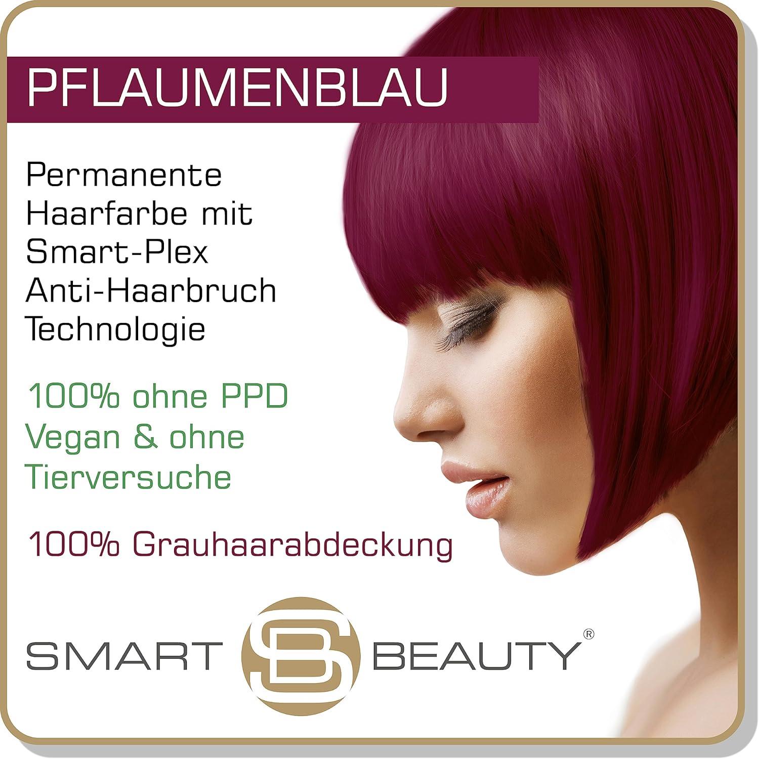Smart Beauty Plum Blue Permanent Hair Color - Vegan PPD-Free Salon ...