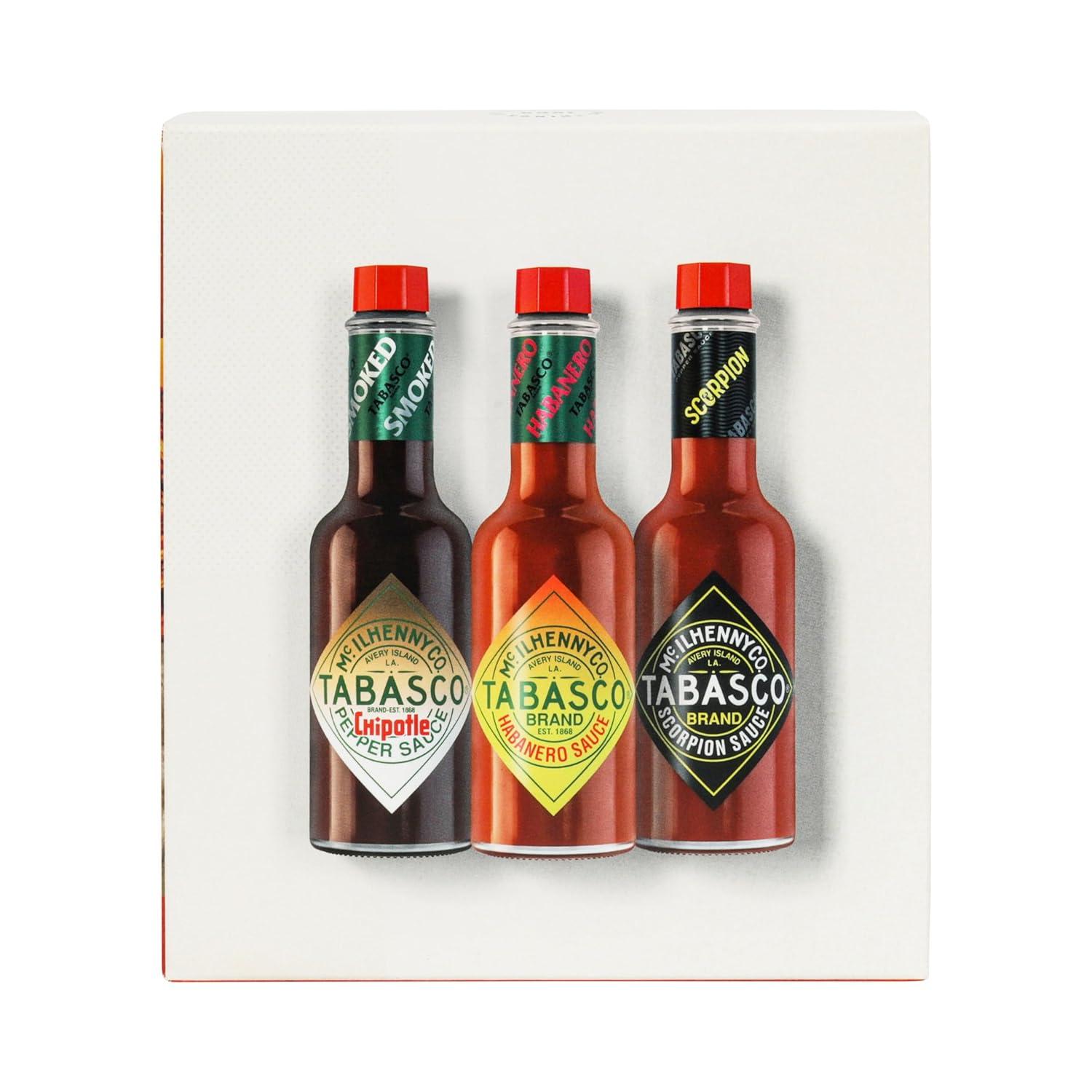 Tabasco Gift Set - 3 Pack 60ml Glass Bottles - Scorpion Habanero ...