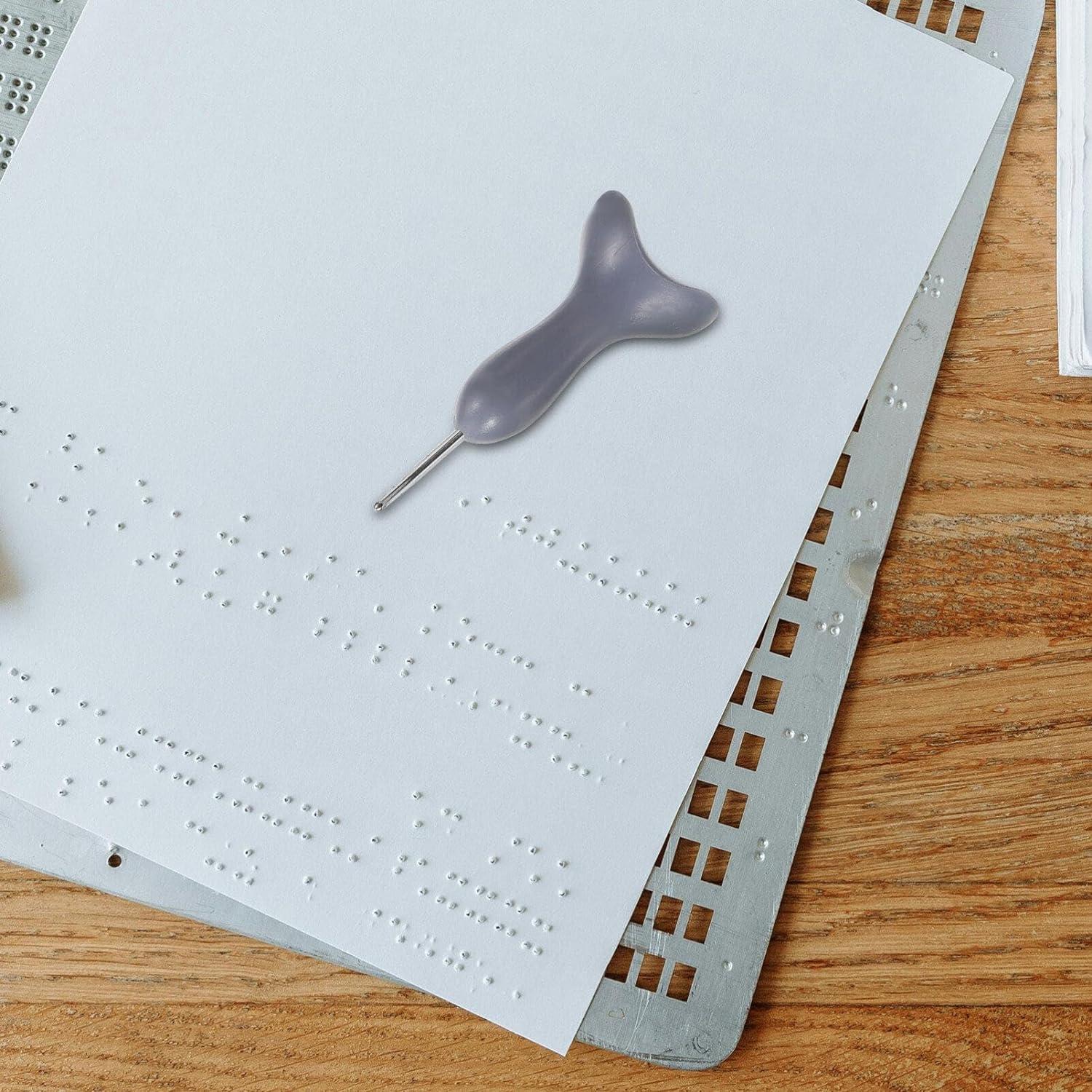 Healeved Braille Stylus Saddle-Shaped Braille Slate Stylus Plastic ...