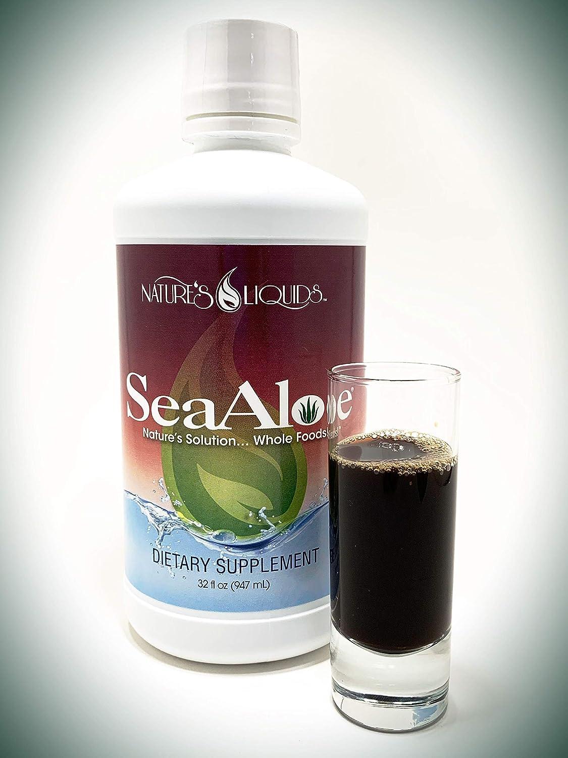 Nature's Liquids SeaAloe Liquid Whole Food 32 Oz - Multivitamin ...