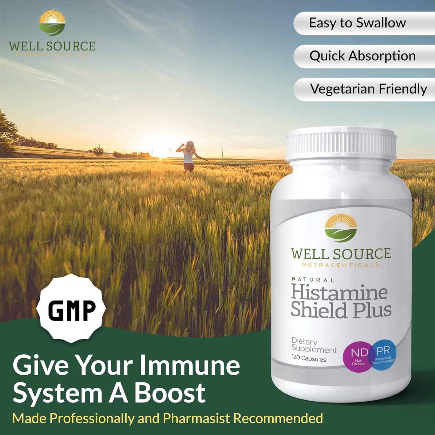 Natural Antihistamine Supplement for Allergies - Histamine Shield Plus ...