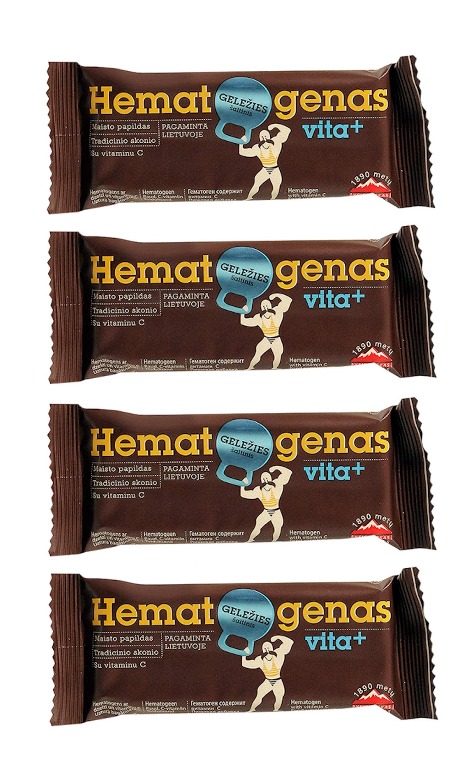 Hematogen Classic - Natural Iron & Vitamin C Supplement - 4 Bars | Buy ...