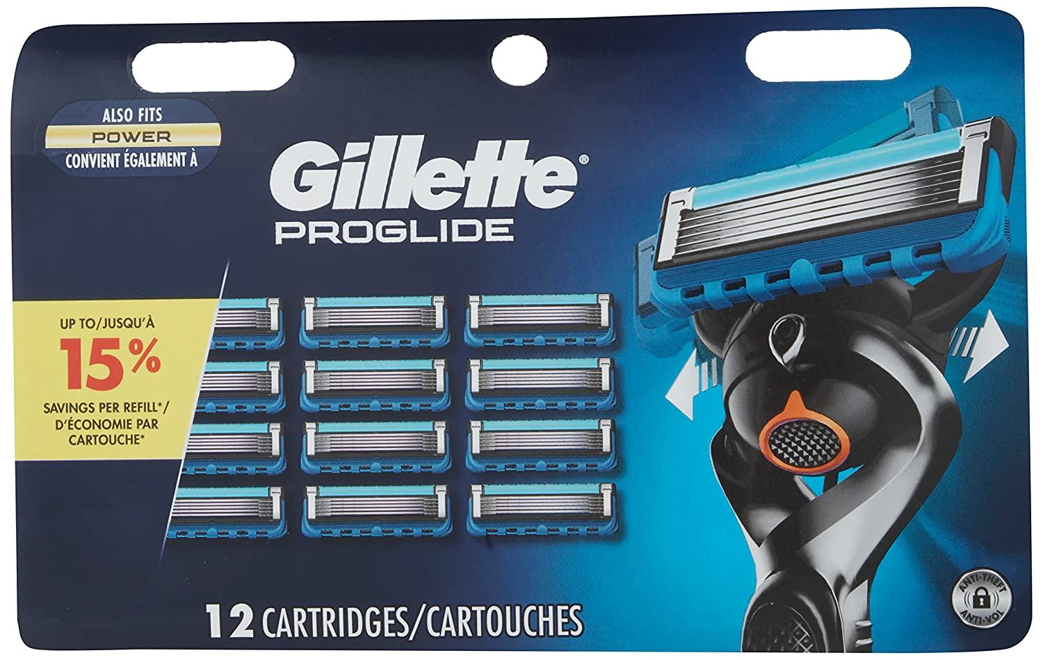 Gillette ProGlide Mens Razor Blade Refills - 12 Count (Pack of 1) | Buy ...