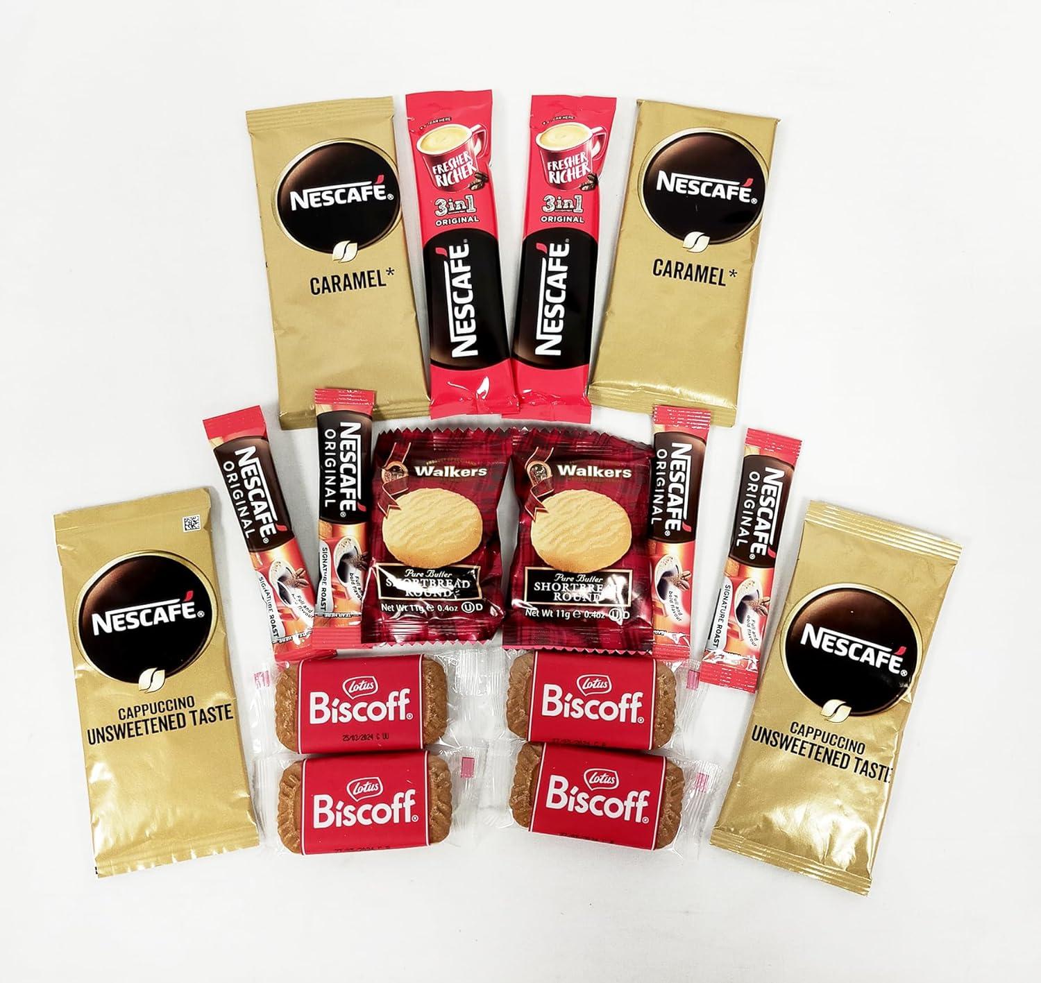 Premium Coffee Gift Hamper Set - Includes Instant Coffee, Biscoff ...