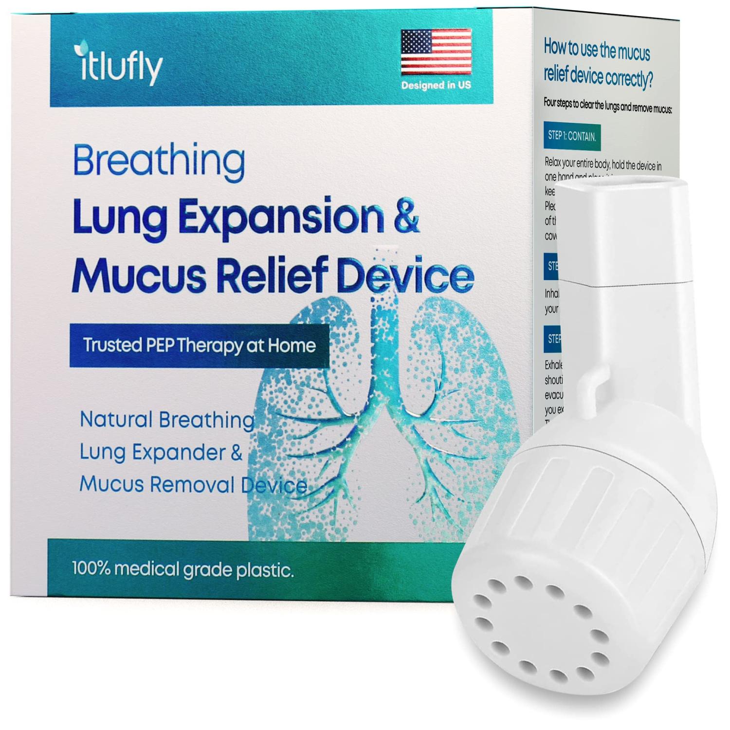 Handheld Lung Expander & Mucus Removal Device | Breathing Trainer for ...