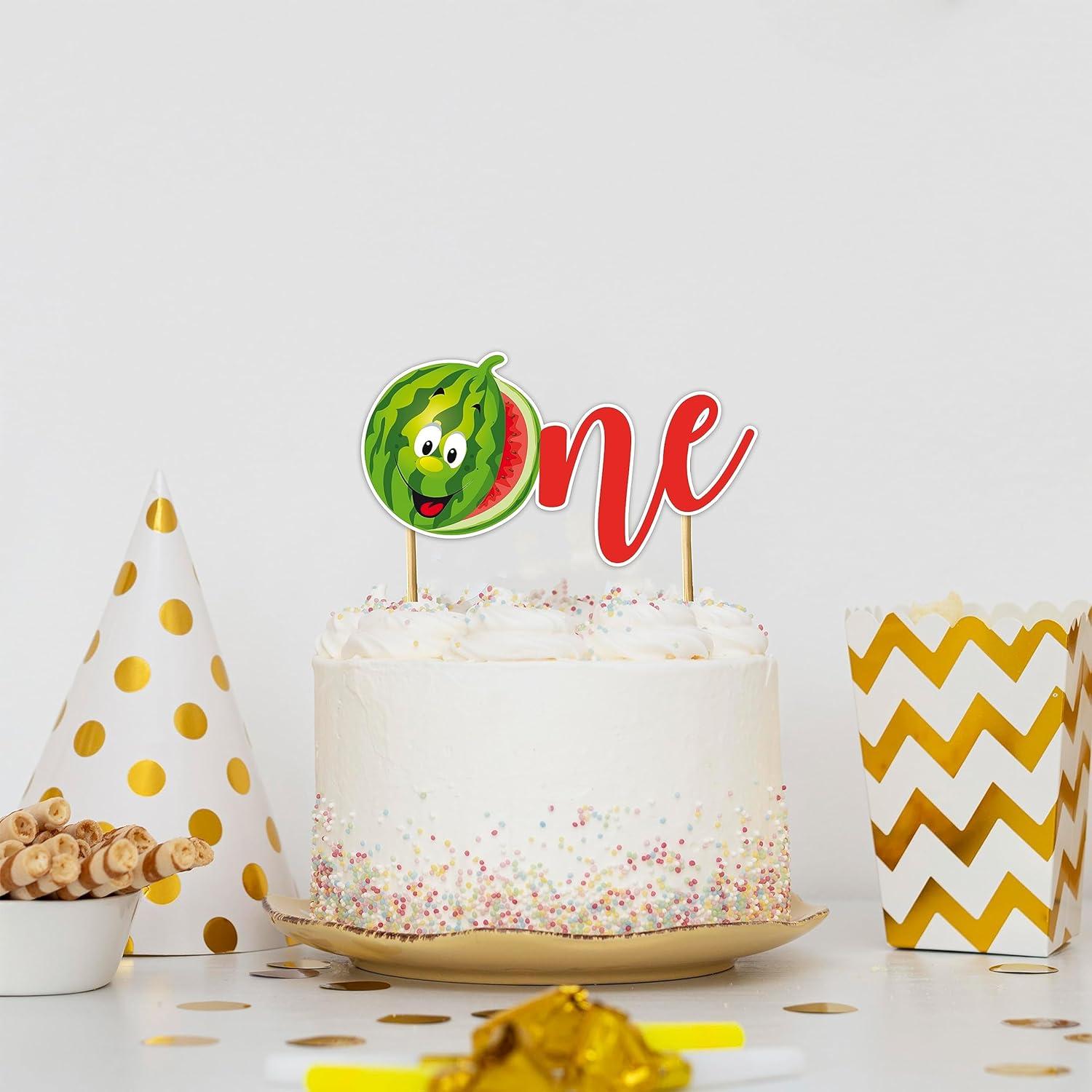 watermelon cake topper