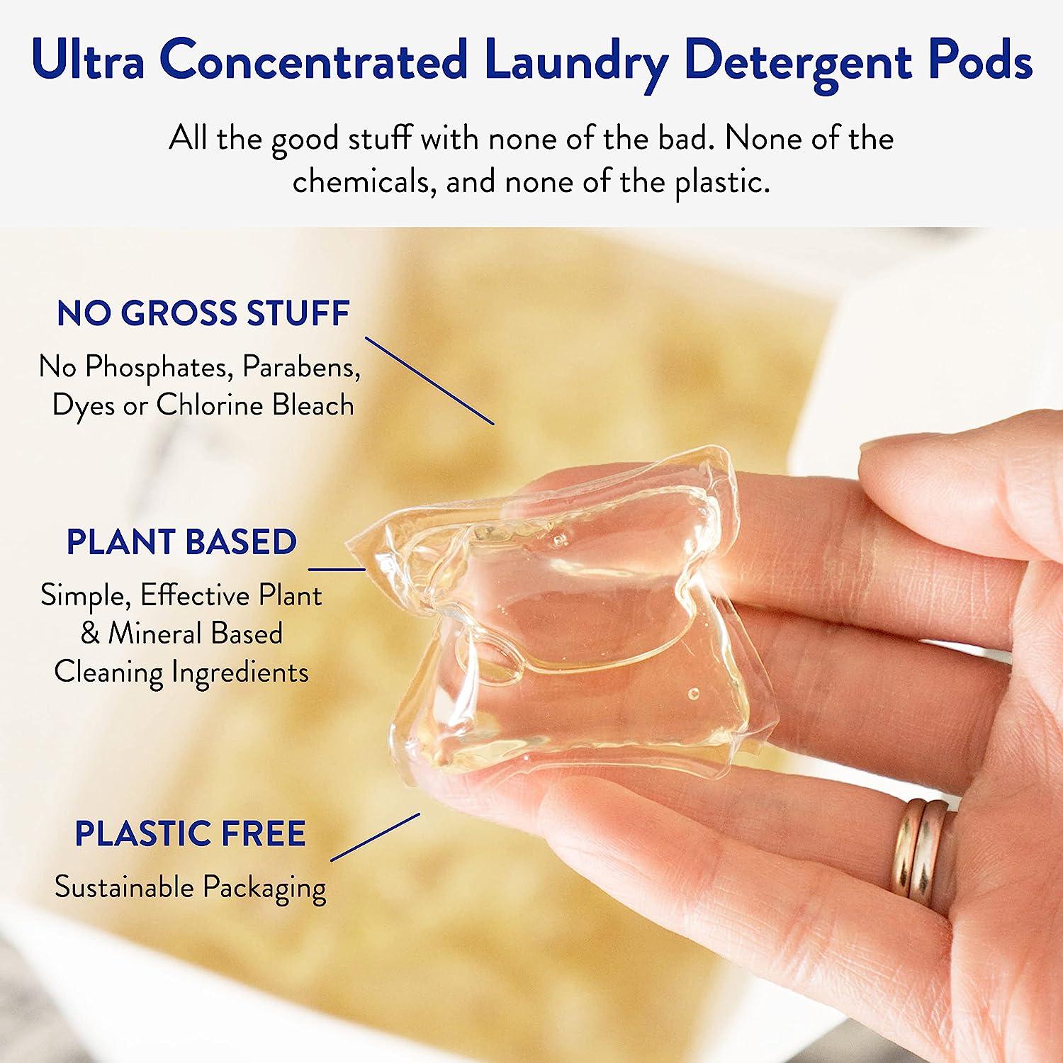 Clean People Laundry Detergent Pods - Plant-Based Hypoallergenic ...
