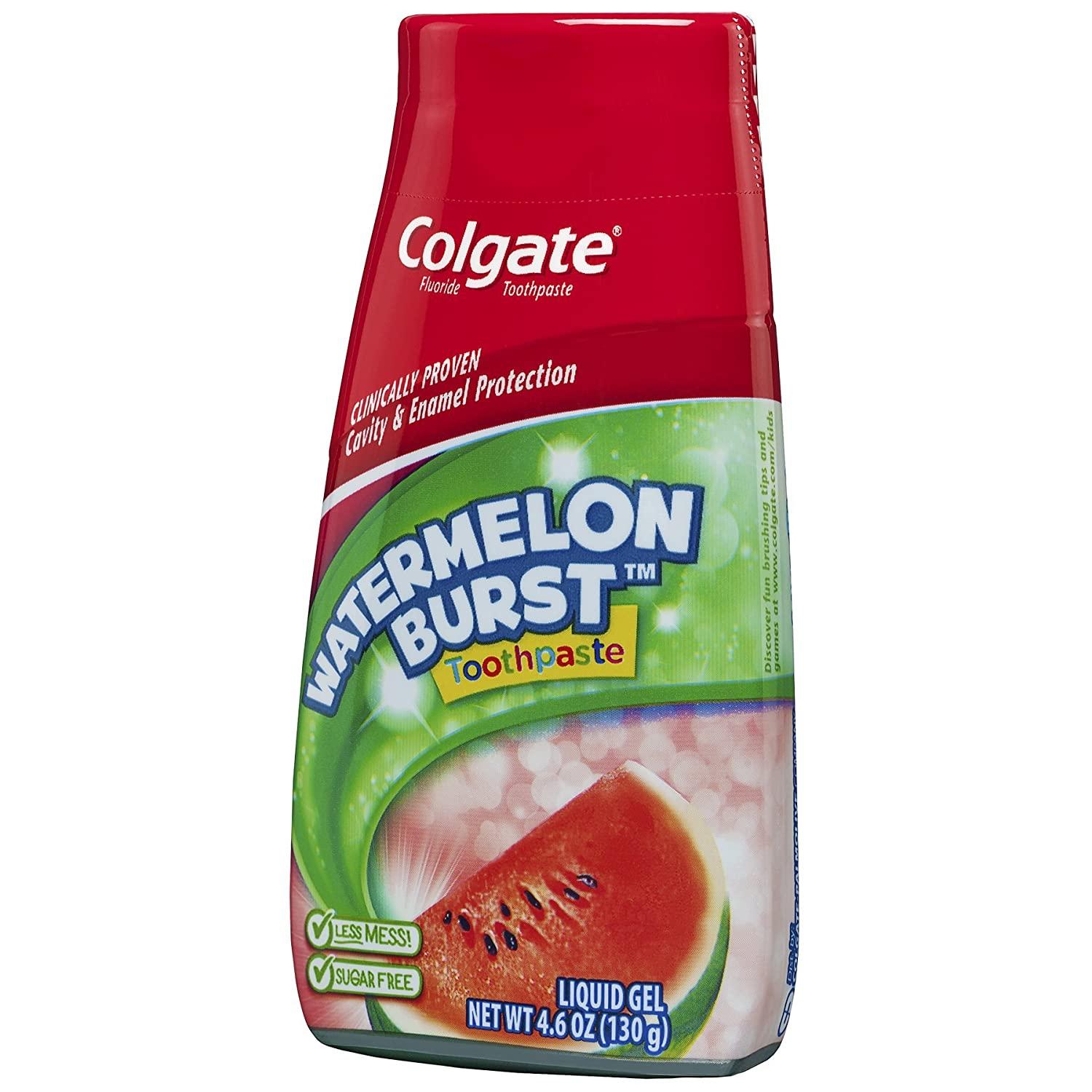 Colgate Kids Fluoride Toothpaste, Watermelon Burst Flavor - 4.6 oz ...