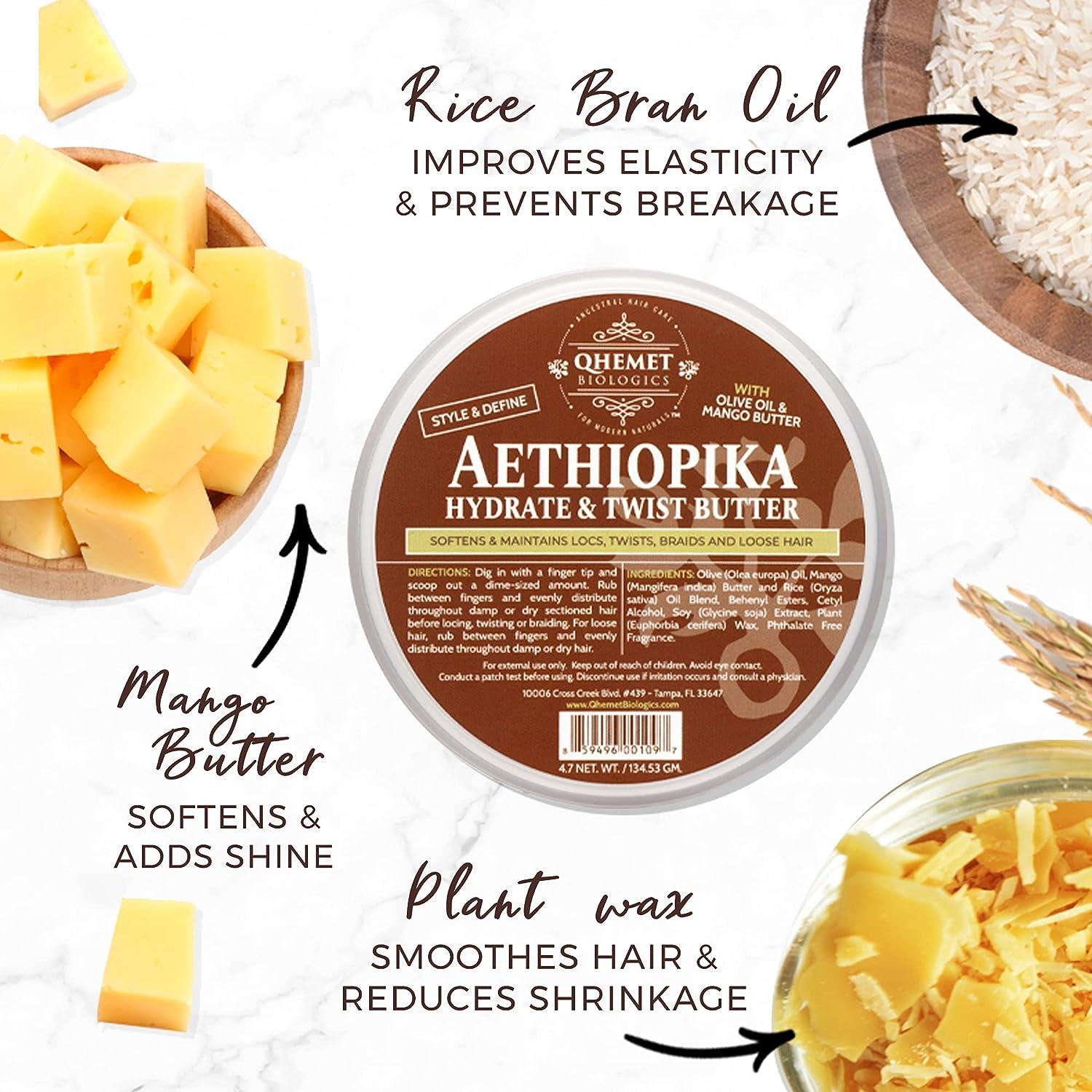 Qhemet Biologics Aethiopika Hydrate & Twist Butter - Frizz-Free Styling ...