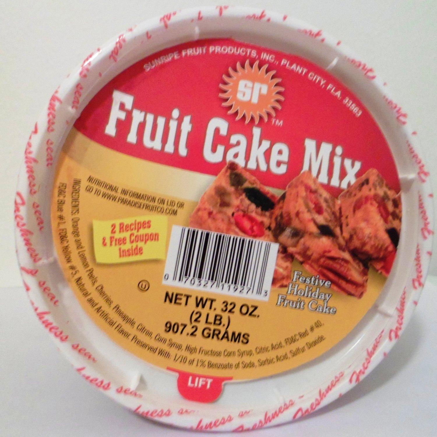 Sunripe Fruit Cake Mix - 32 oz. / 2 LB - Delicious and Easy to Bake ...