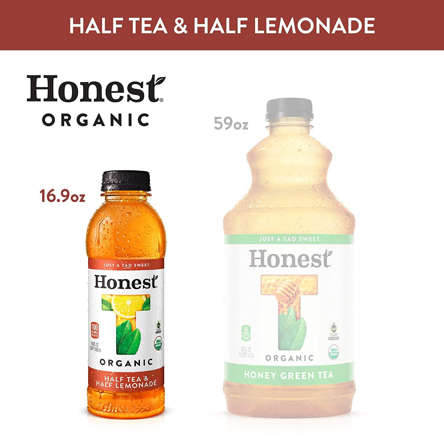 Honest Tea Organic Half Tea & Lemonade - Gluten Free, Fair Trade, 16.9 ...