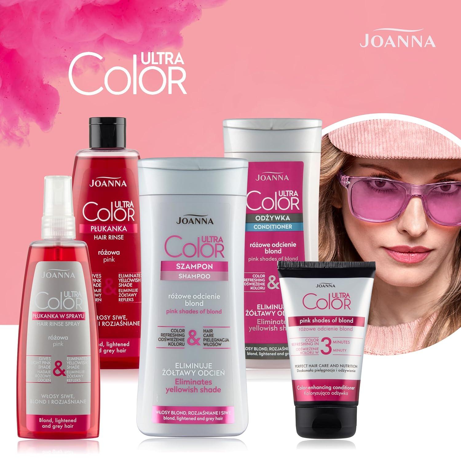 Joanna Ultra Color Pink Rinse for Blonde & Light Hair - Pastel Pink ...