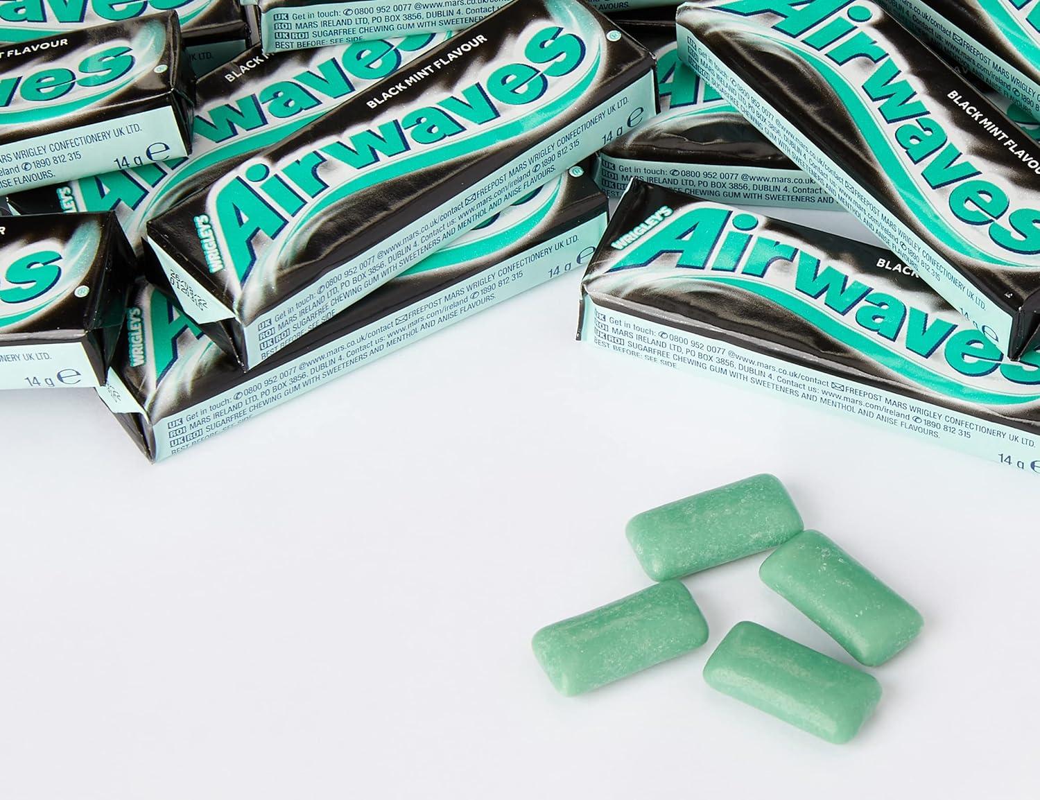 Airwaves Chewing Gum Sugar Free Cherry Menthol 30 Packs of 10 Pieces ...