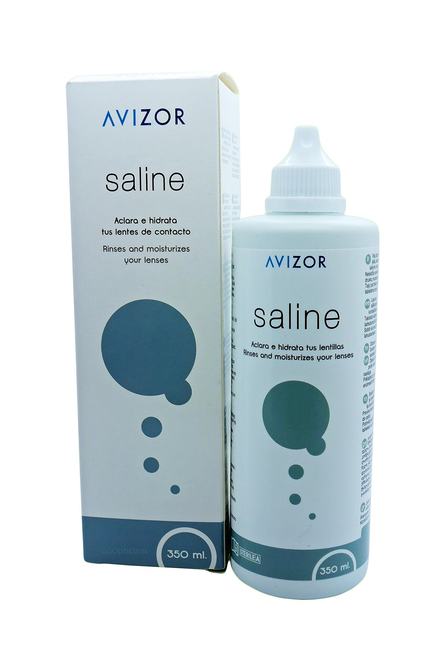 Avizor Saline Solution 350ml - Gentle and Effective Eyecare Solution ...