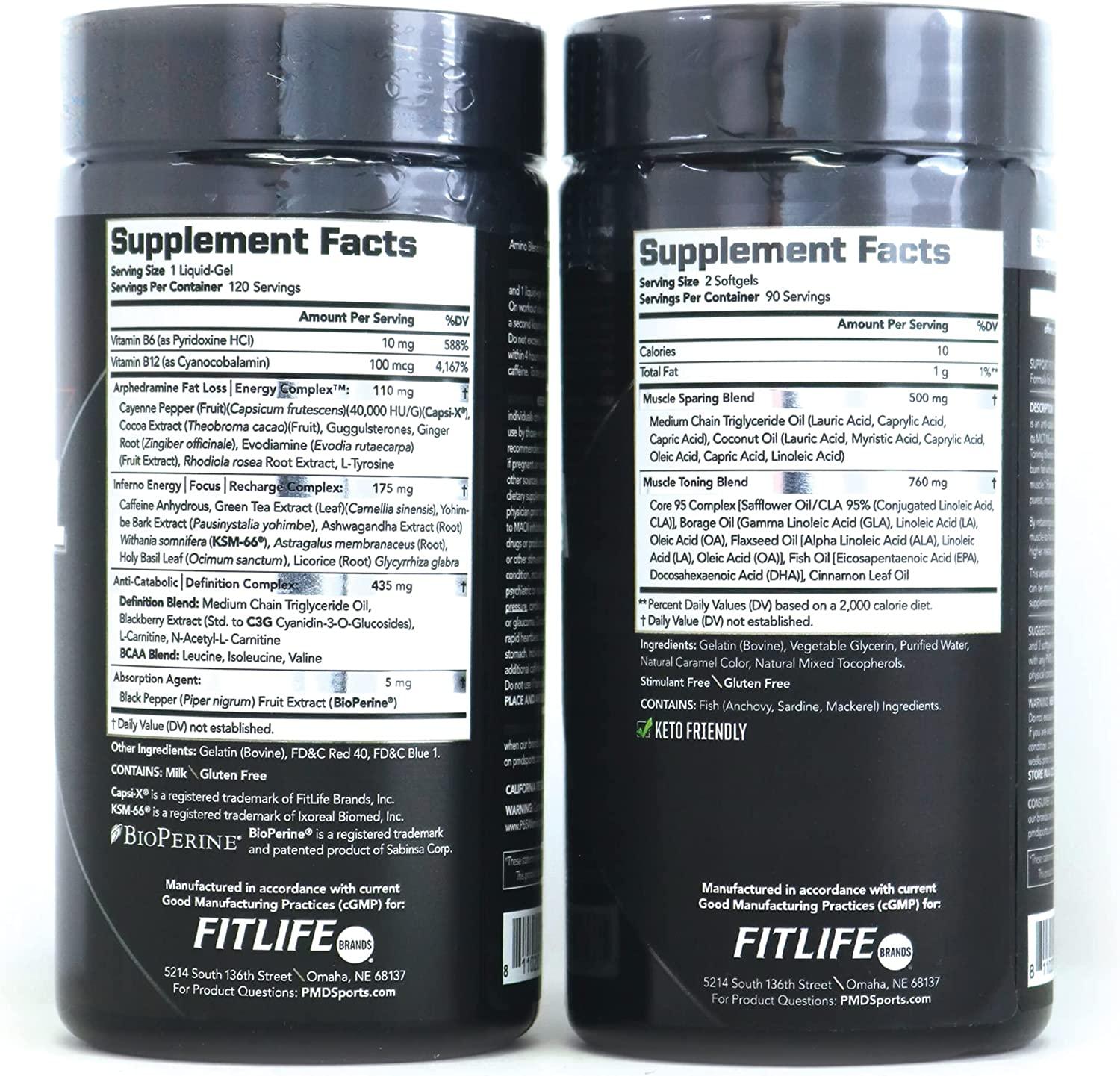 PMD Sports Six Week Inferno Stack: Maximum Strength Fat Burner and CLA ...