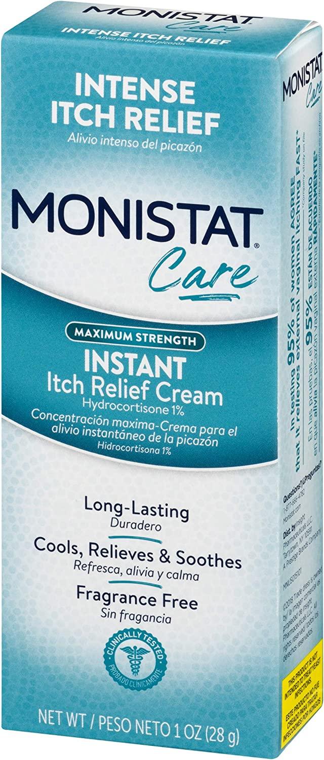 MONISTAT Care Maximum Strength Instant Itch Relief Cream, 1 Ounce (Pack ...