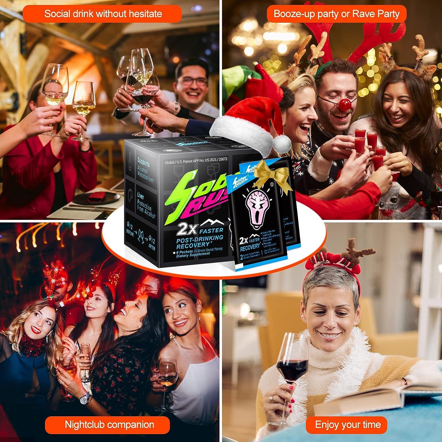 SOBER RUSH NADH Liver Support Supplement | Hangover Cure | Detox and ...