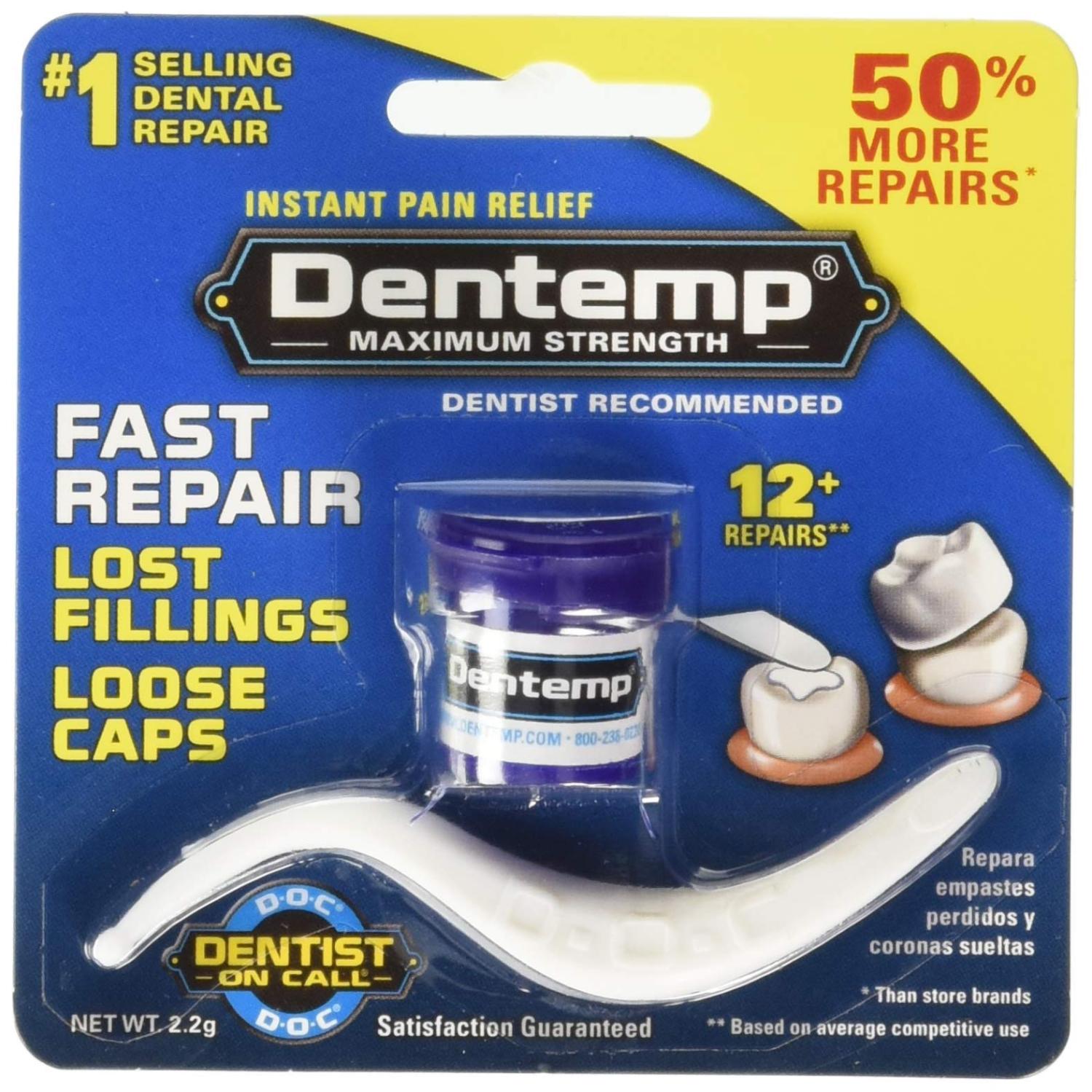 DENTEMP Maximum Strength Dental Repair 2.2g - Pack of 5 | Buy Now with ...