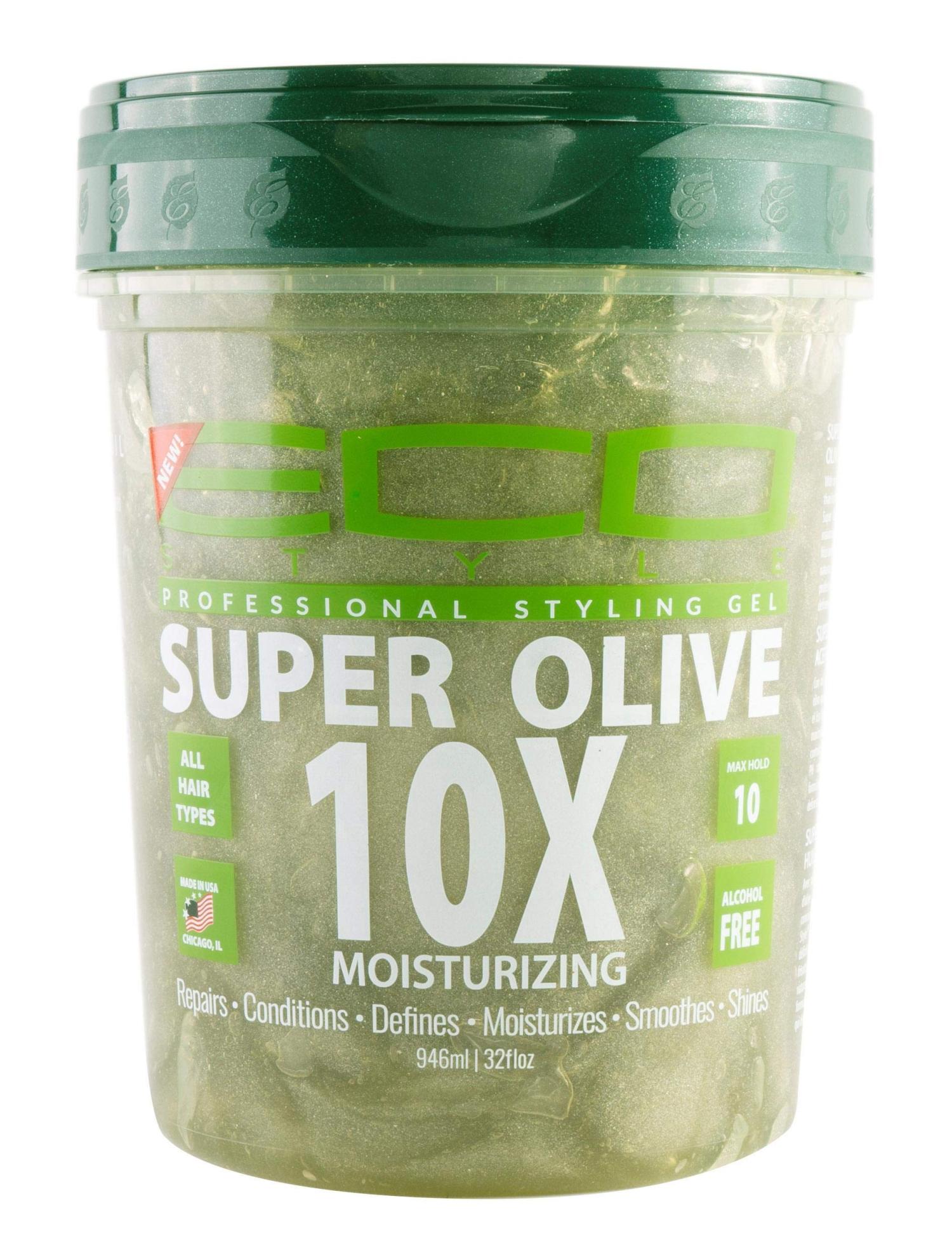 Eco Style Professional Styling Gel Super Olive 10X 32 fl oz - Ultimate ...