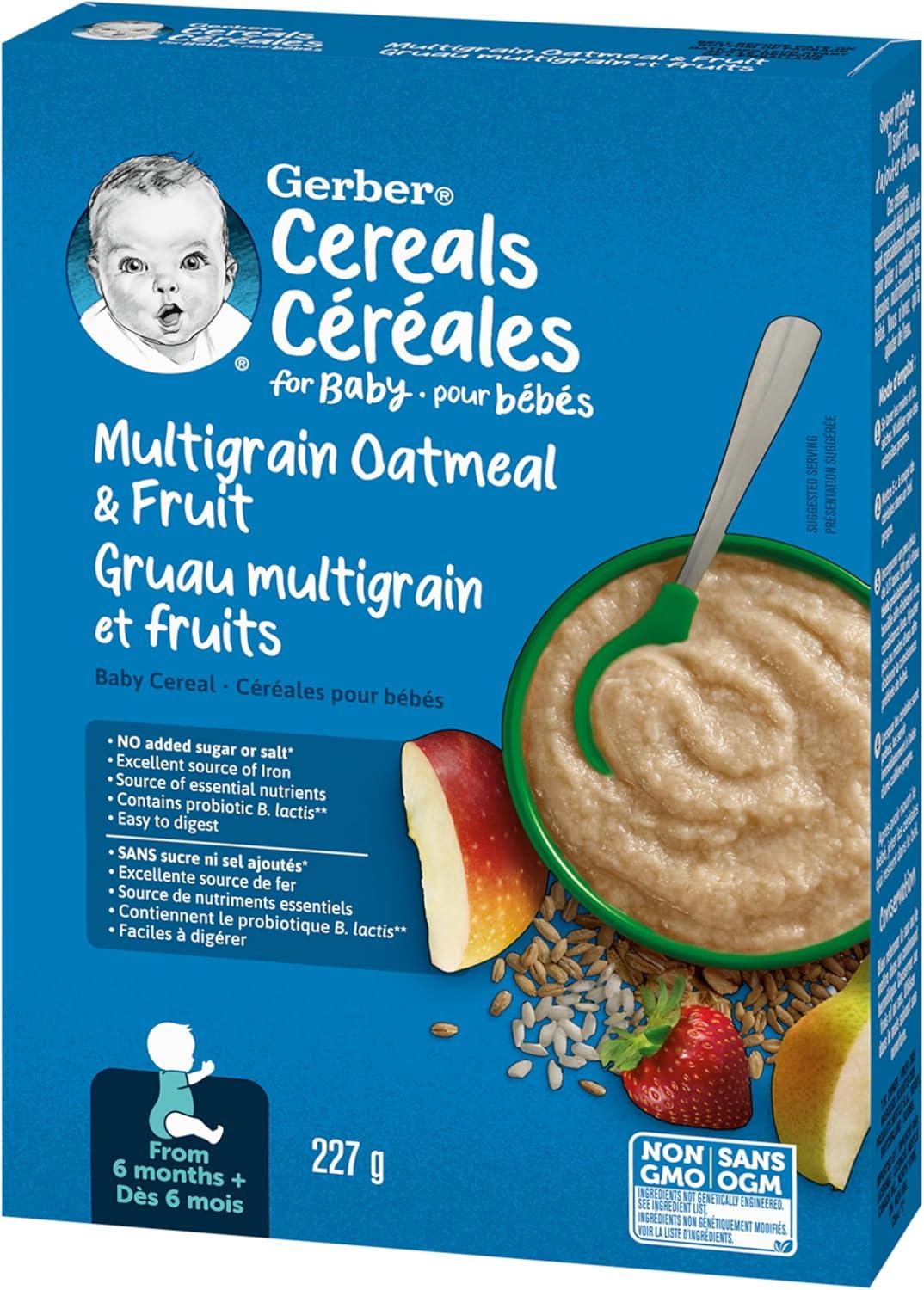 Nestle Gerber Nestle Gerber Mixed Grains with Fruit Baby Cereal 227g ...