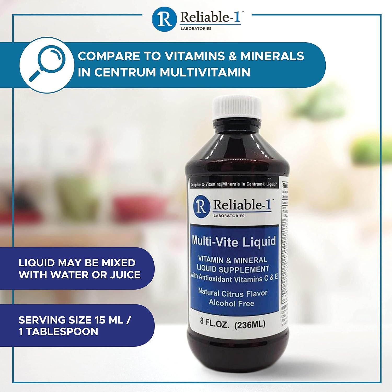 Reliable-1 Laboratories Multi-Vite Liquid Multivitamin for Adults ...