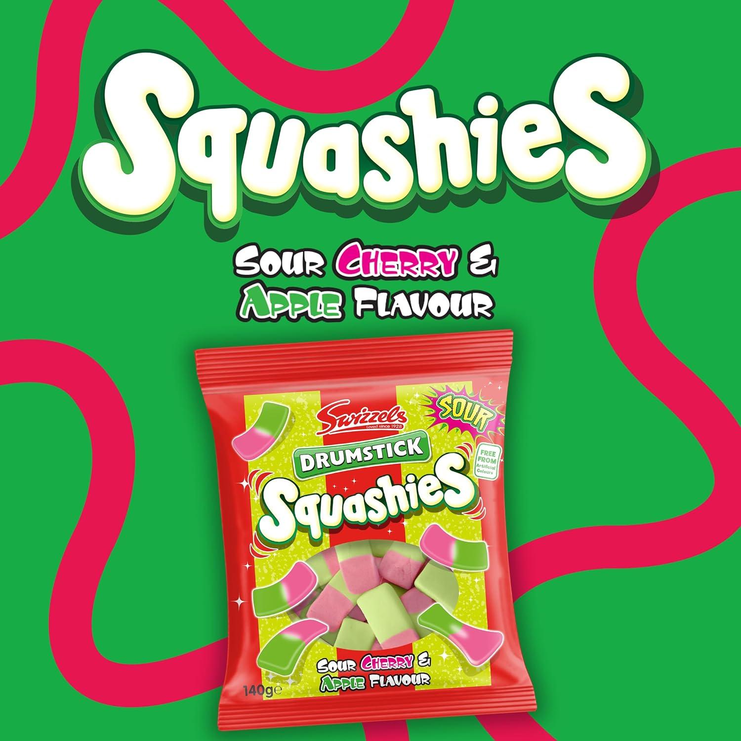 Swizzels Squashies Sweets - Sour Apple and Cherry Flavour- Single Pack ...