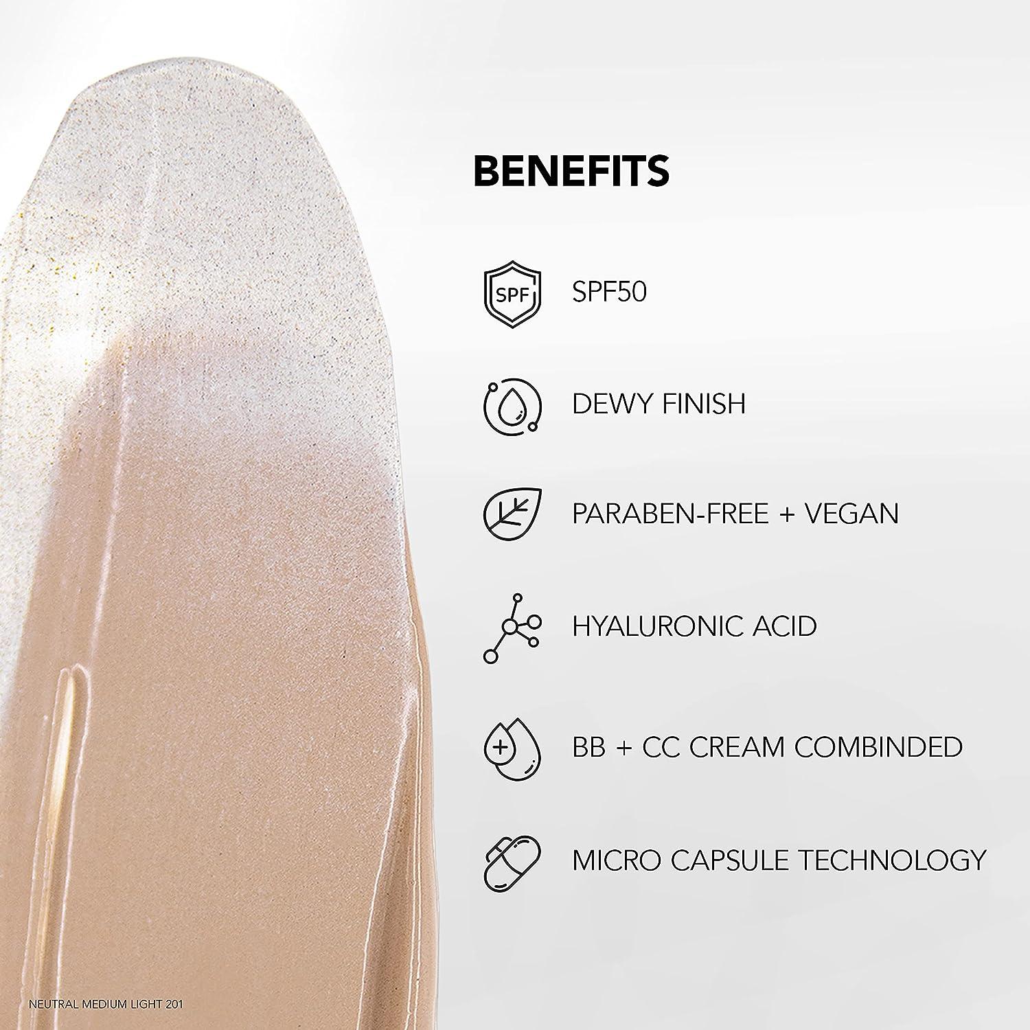 CLE Cosmetics CCC Cream Foundation SPF 50 (Medium Light) | BB and CC ...