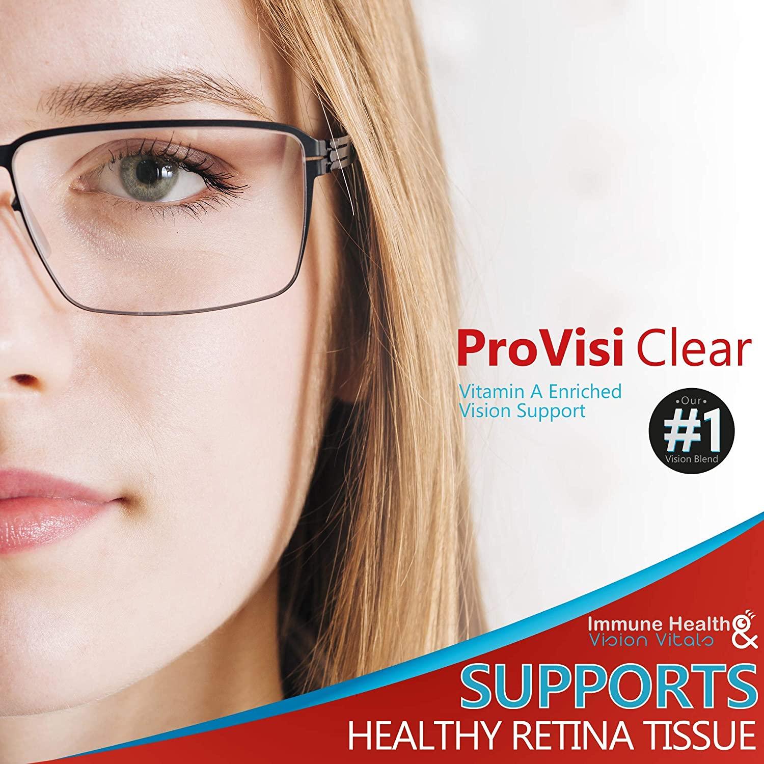 Pro VisiClear Vision Support Supplement - Vitamin A Enriched Natural ...