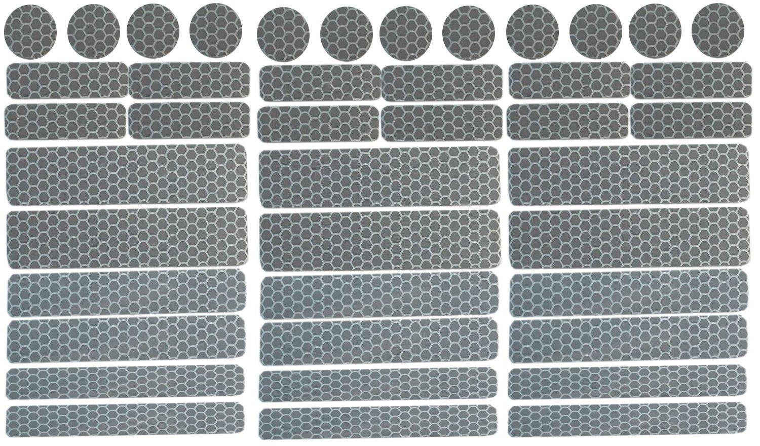 UvV-Reflex Sticker - 42 Silver Reflectors for Buggies Strollers ...