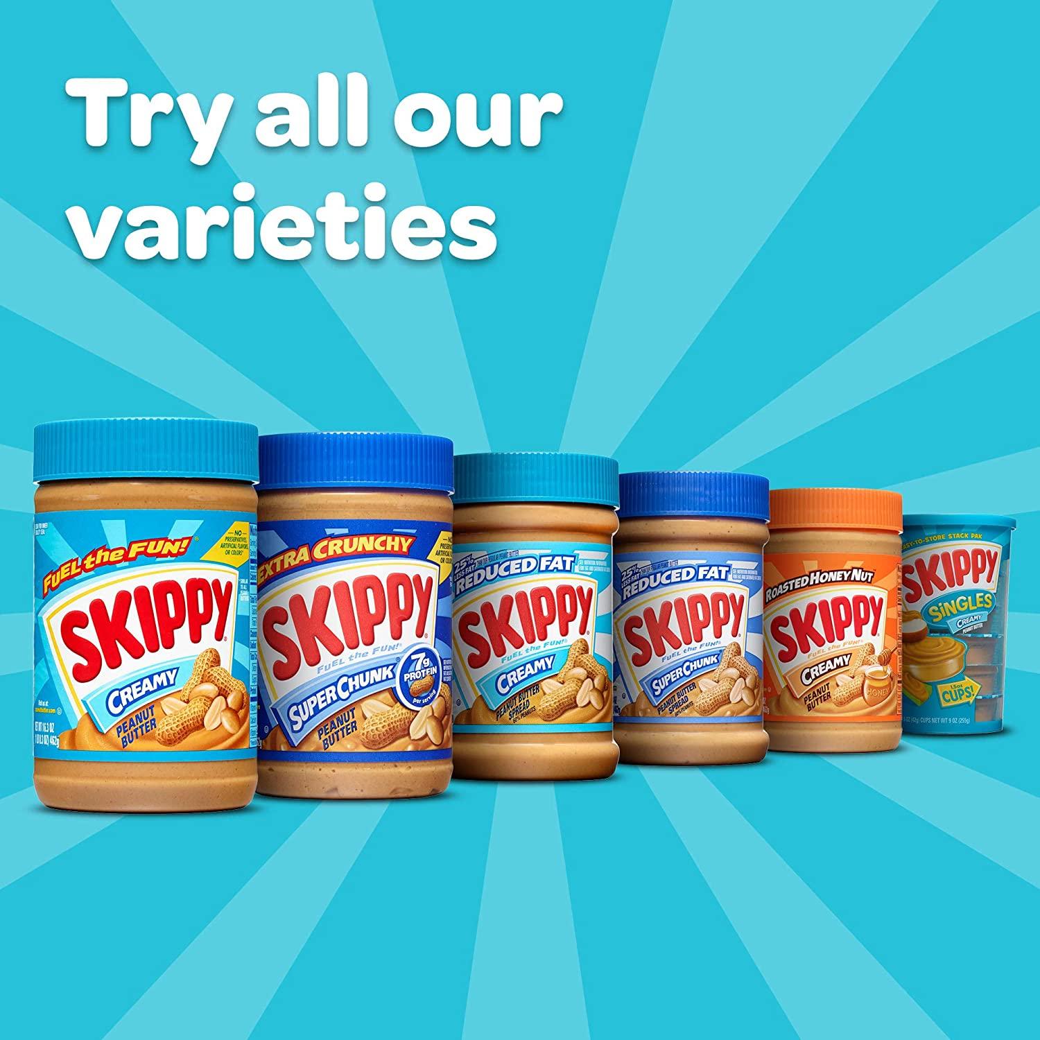 Skippy Creamy Peanut Butter 64oz - 4lb | Classic Spread | Pack of 1 ...