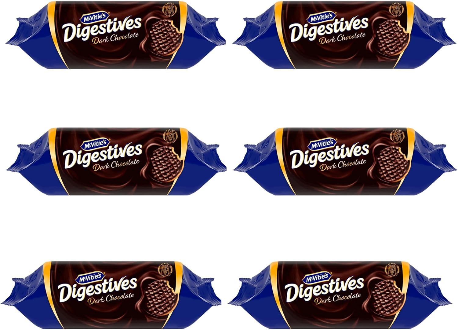 Biscuits Multipacks of McVitie's Dark Chocolate Digestives Biscuits ...