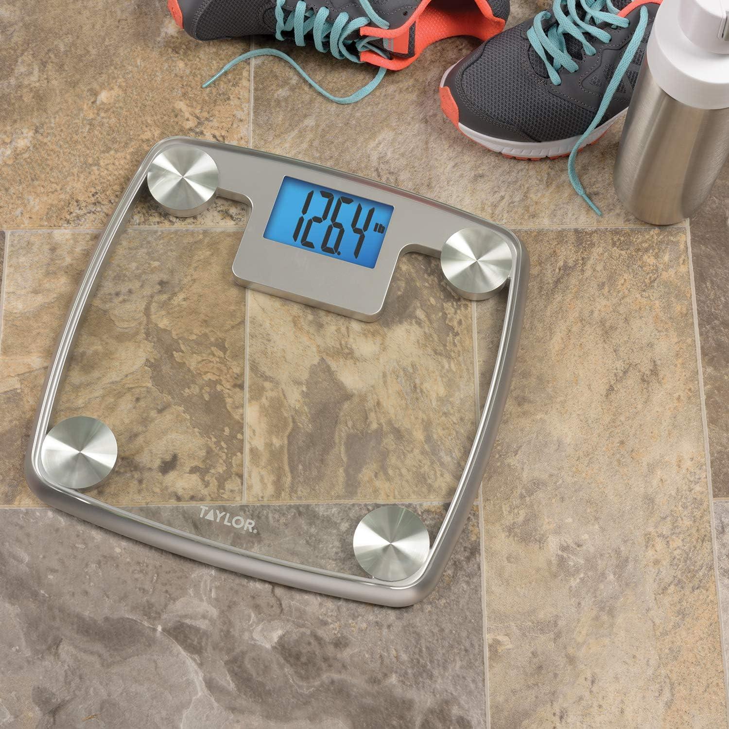 Taylor Glass Digital Scale with Weight Tracking - Tempered Glass | Buy ...
