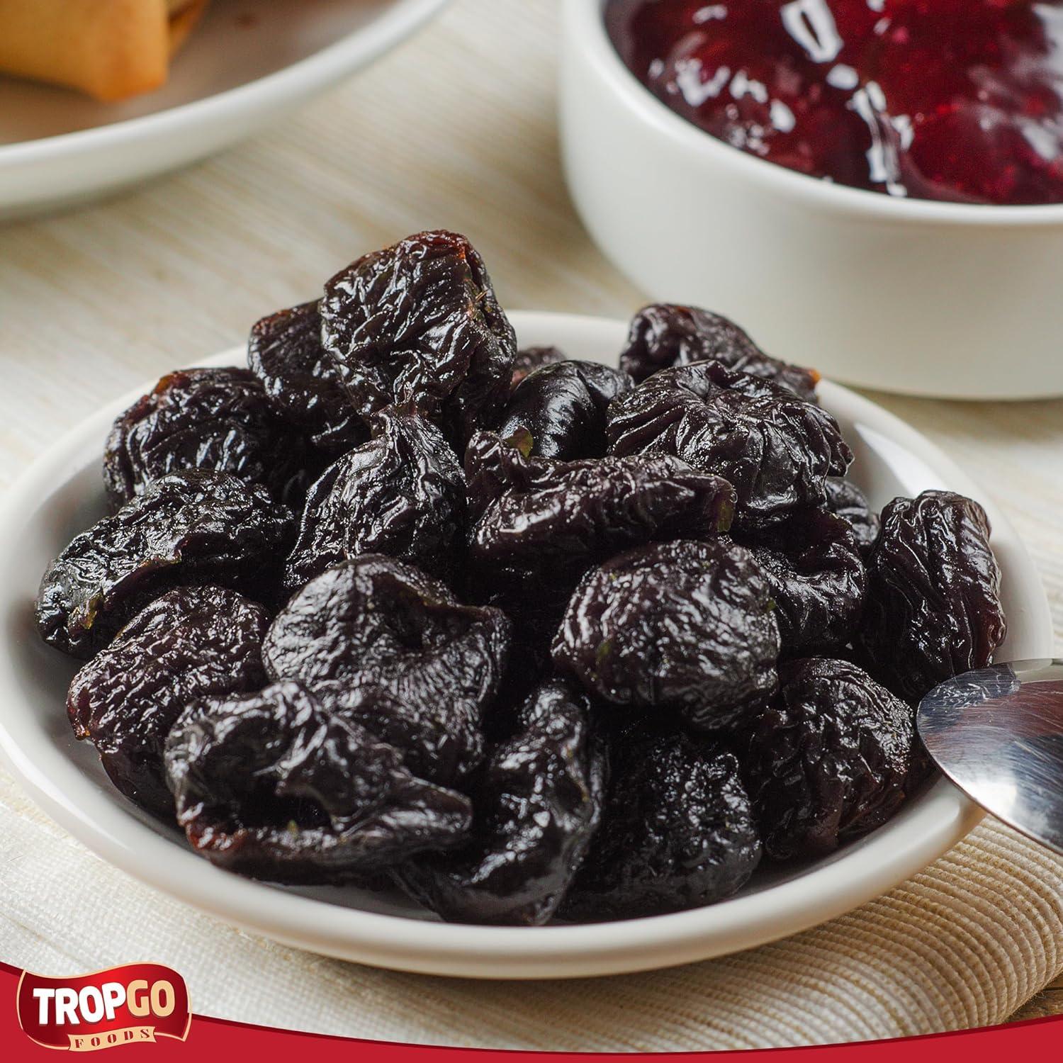 Tropgo Pitted Prunes 220g - Dried Fruit in Resealable and Recyclable ...