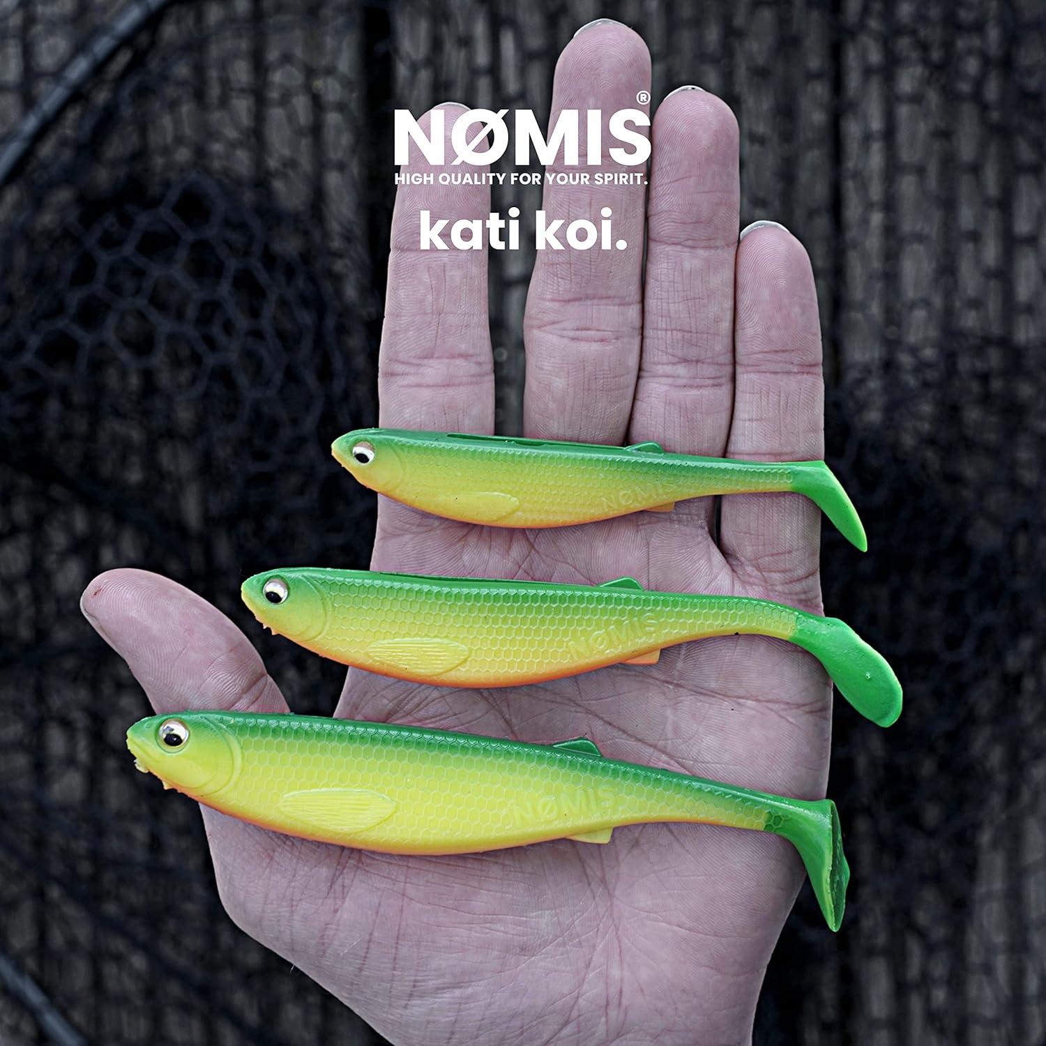 N mis Premium Rubber Fish Set | 5-Piece Fishing Bait for Pike Zander ...