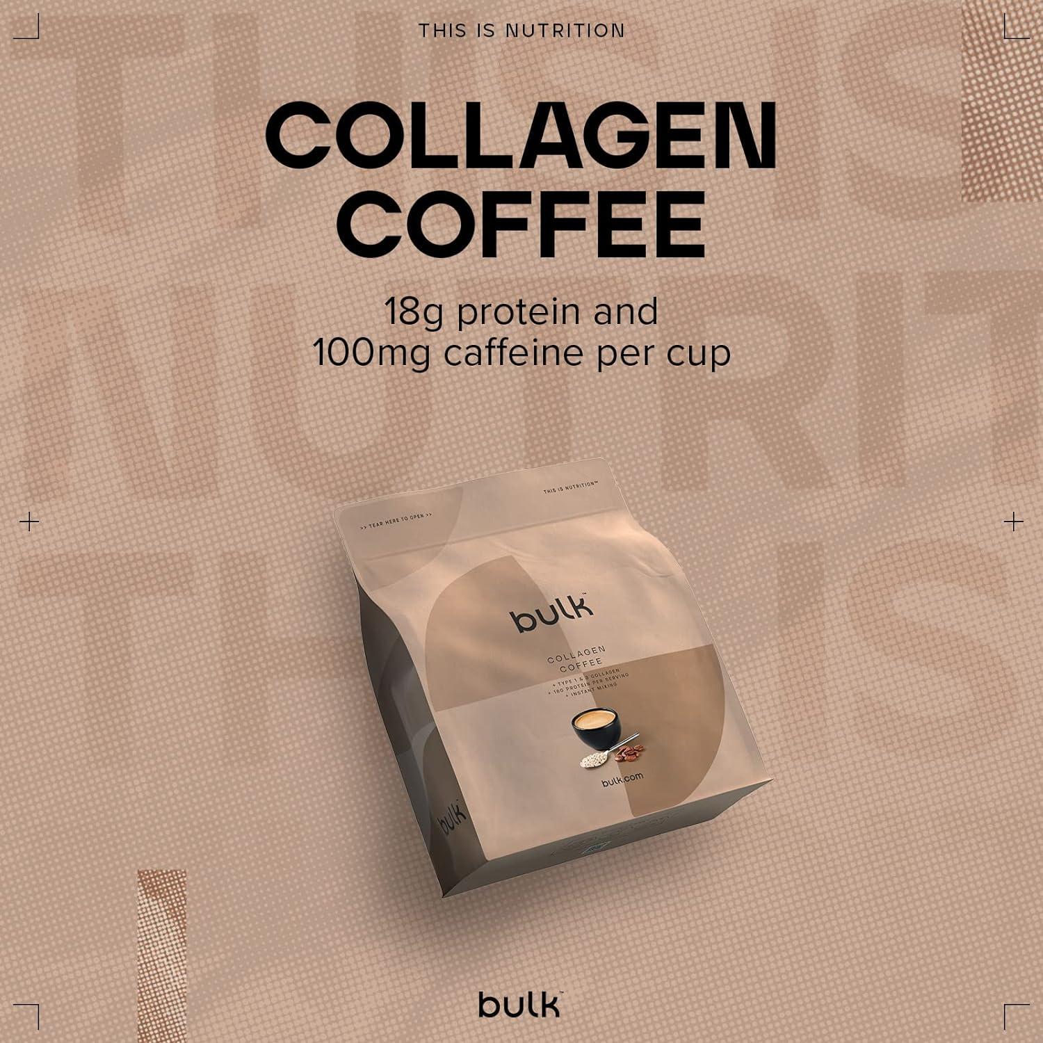 Bulk Collagen Coffee: High Protein Black 500g - Boost Energy and ...