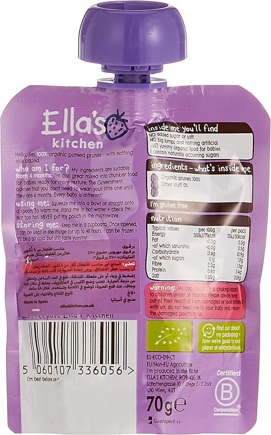 Ella's Kitchen Organic Prunes 70g - Natural and Healthy Snack | Buy Now ...
