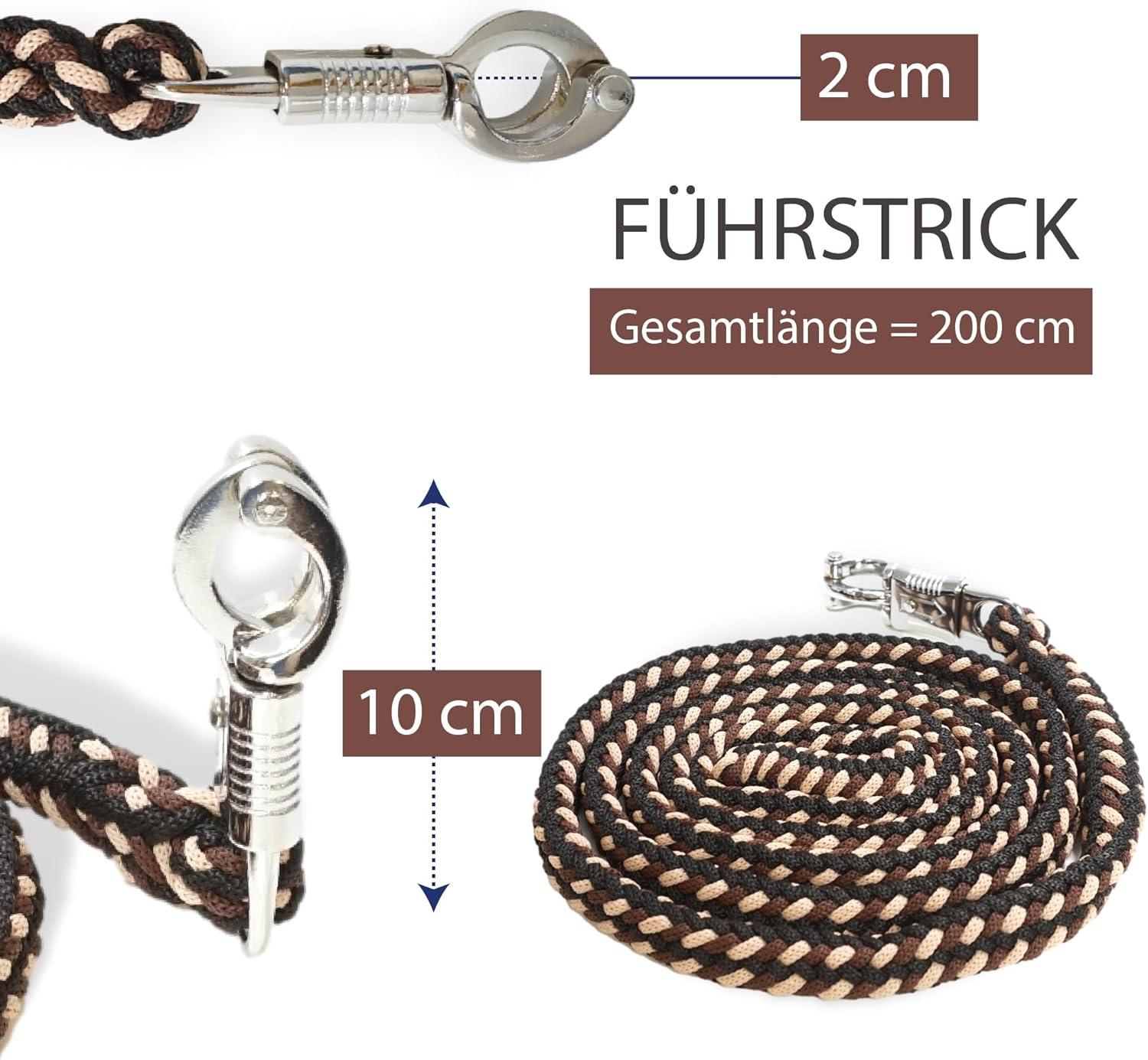 Lead Rope for Horses - 2m Tie Rope with Panic Hook in Multiple Colors ...