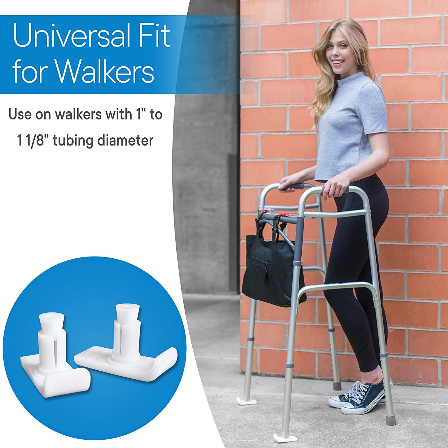RMS Walker Glide Skis - Universal Fit for Most Walkers - Durable ...