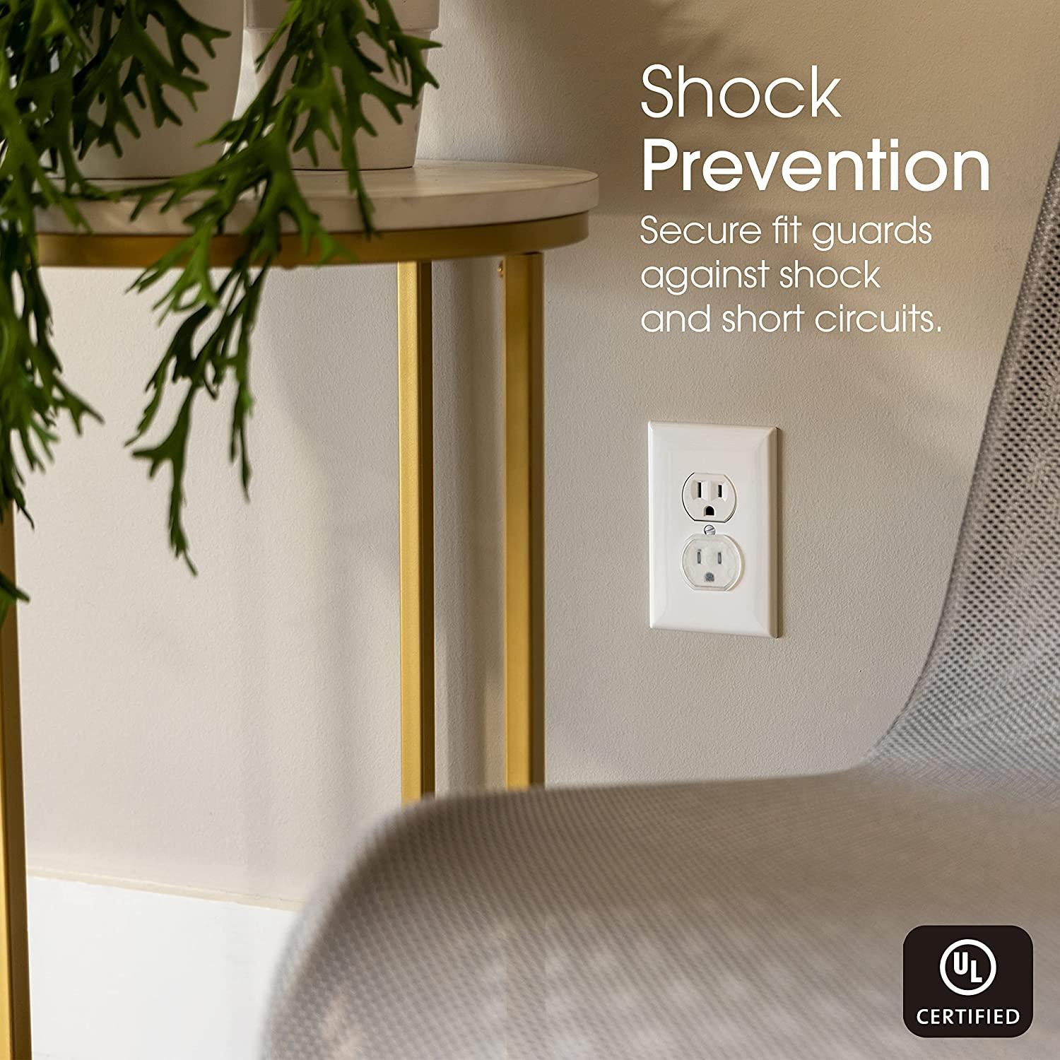 Power Gear Plastic Outlet Covers - Shock Prevention, Child Safe, Easy ...