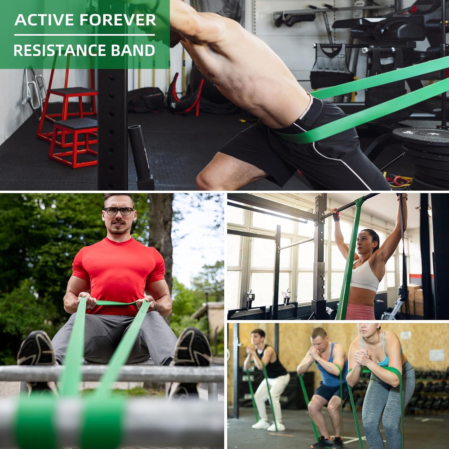 ACTIVE FOREVER Resistance Band - 125lbs Pull Up Assist & Strength ...