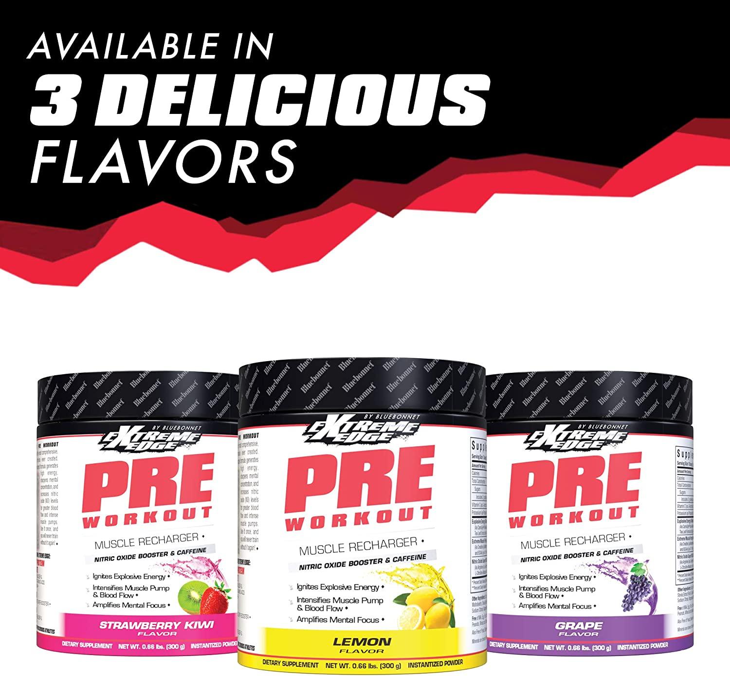 BlueBonnet Nutrition Extreme Edge Pre workout - Grape Flavor, 30 ...