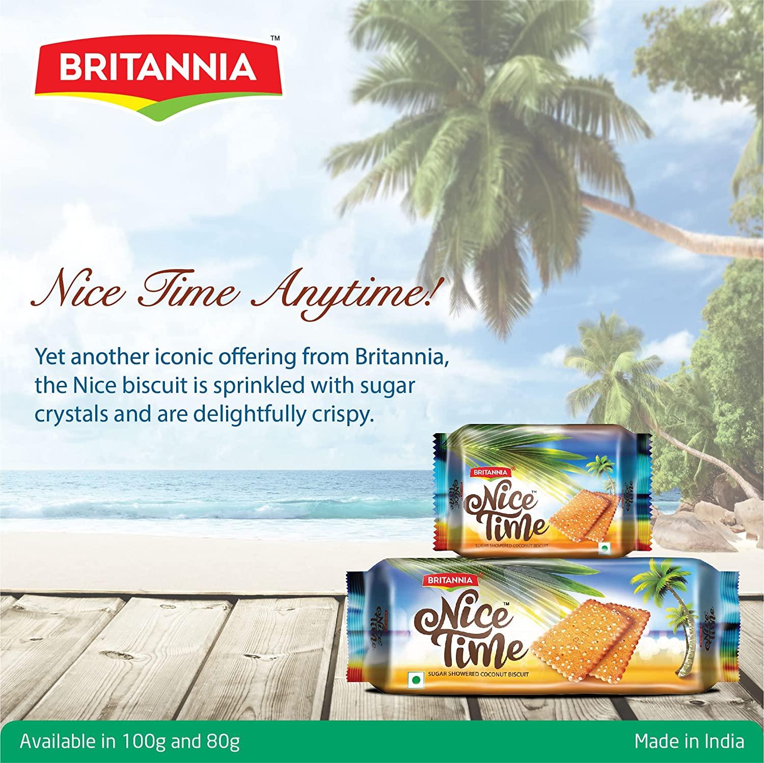 BRITANNIA Nice Time 16.9oz Coconut Biscuit Crunchy - Kids' Favorite ...