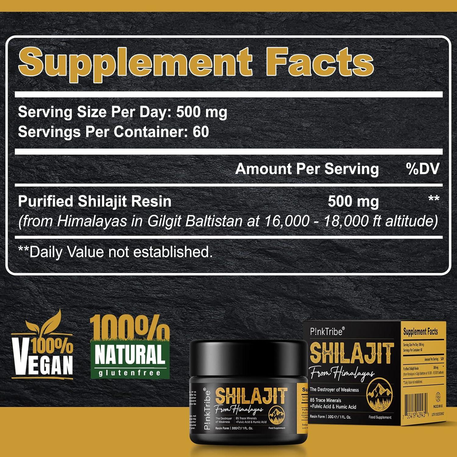 Original Himalayan Shilajit Resin 30g - Gold Grade, 100% Pure Fulvic ...