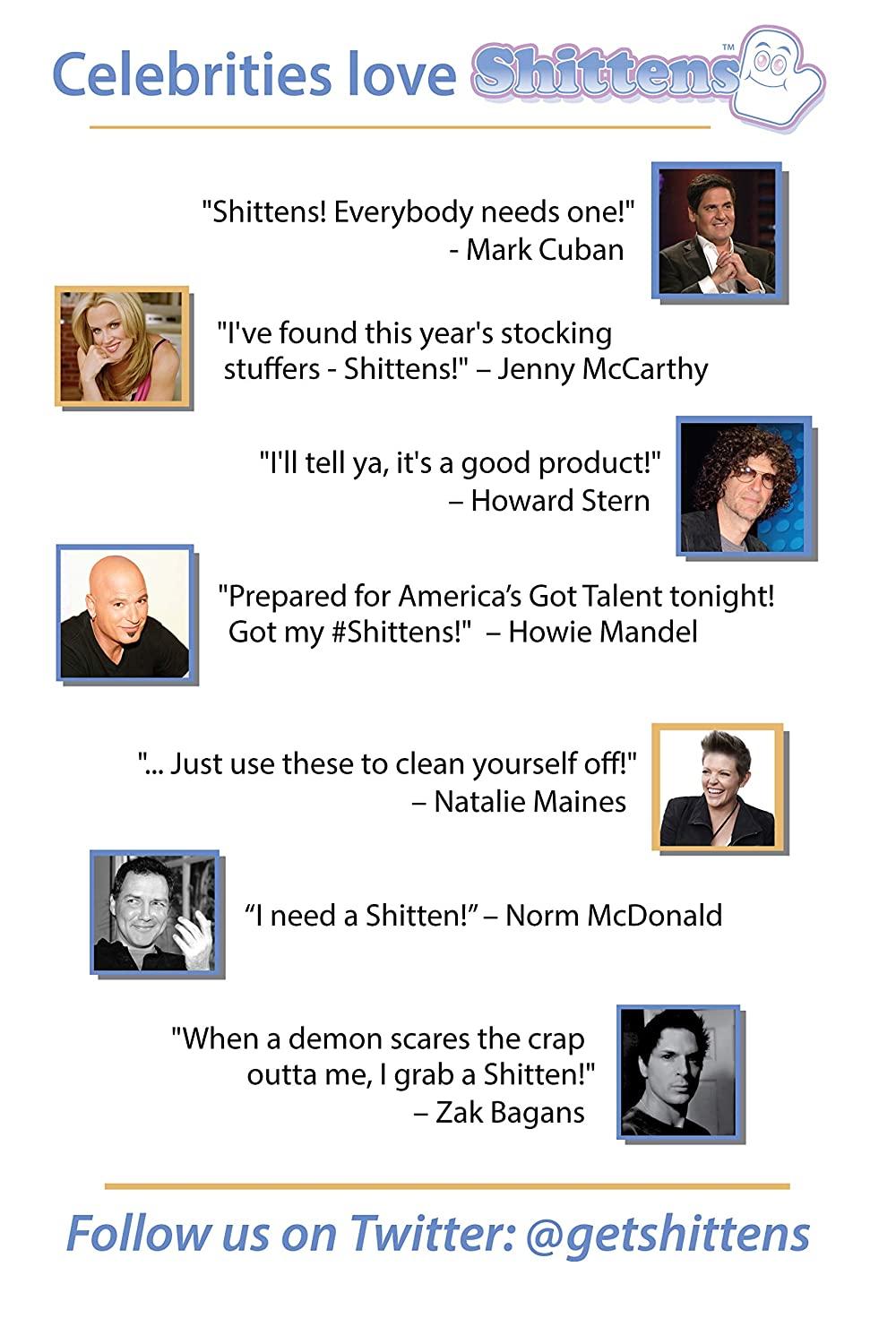 Shittens Disposable Mitten-Shaped Wet Wipes 10 Count - Pack of 1 ...