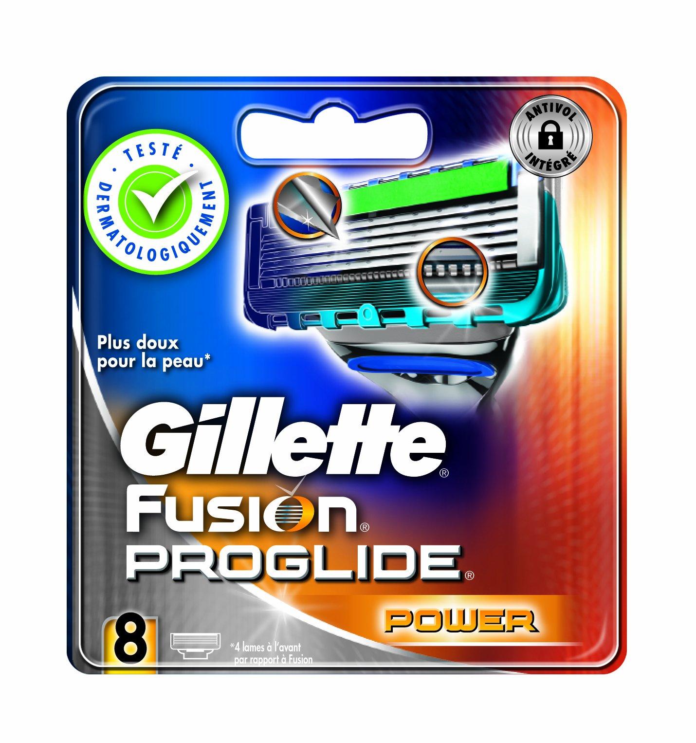 Gillette Fusion ProGlide Power Razor Refill 8 Units | Dermatologically ...