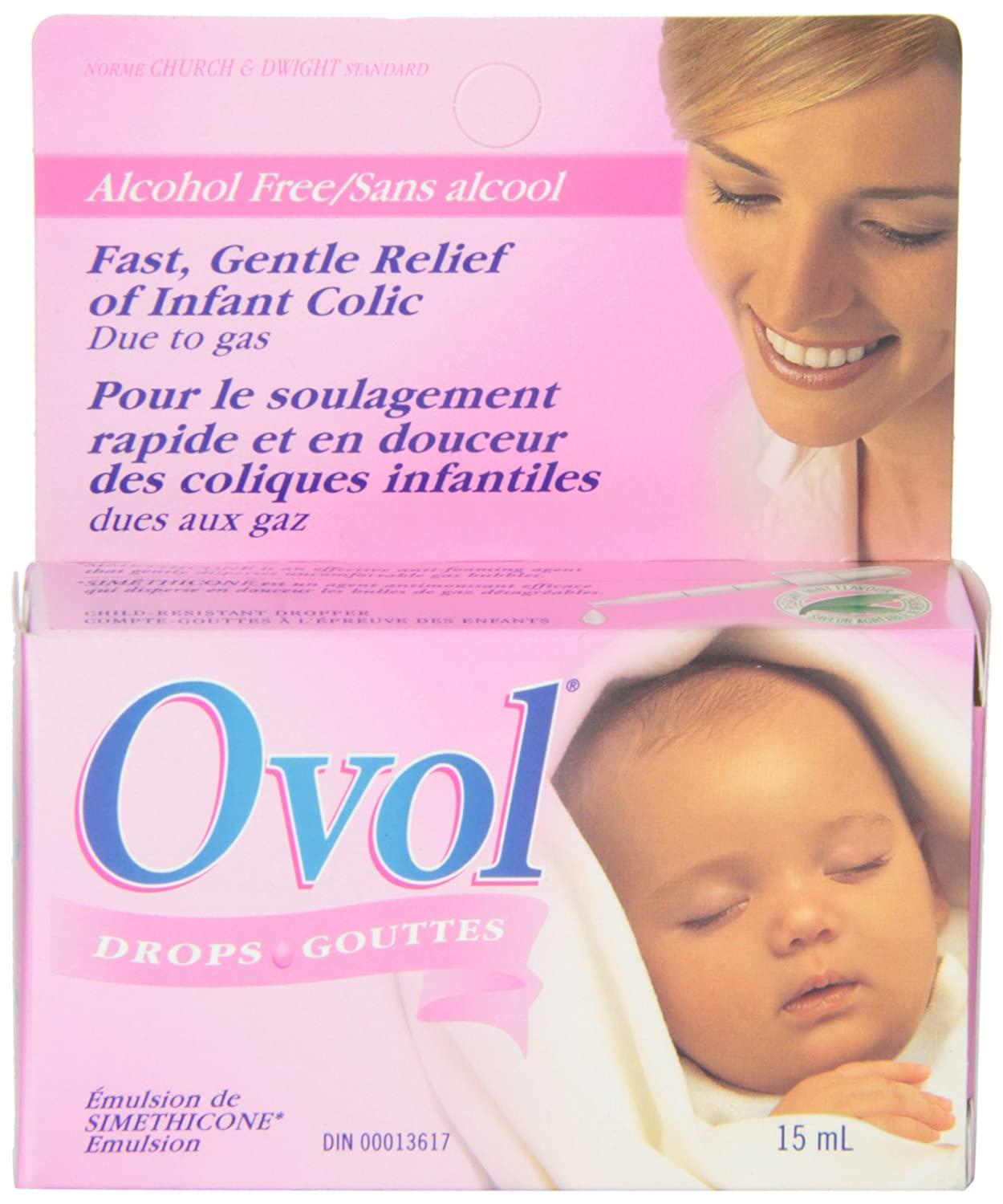 OVOL Infant Drops for Fast & Gentle Relief of Infant Colic Gas 15 ml ...